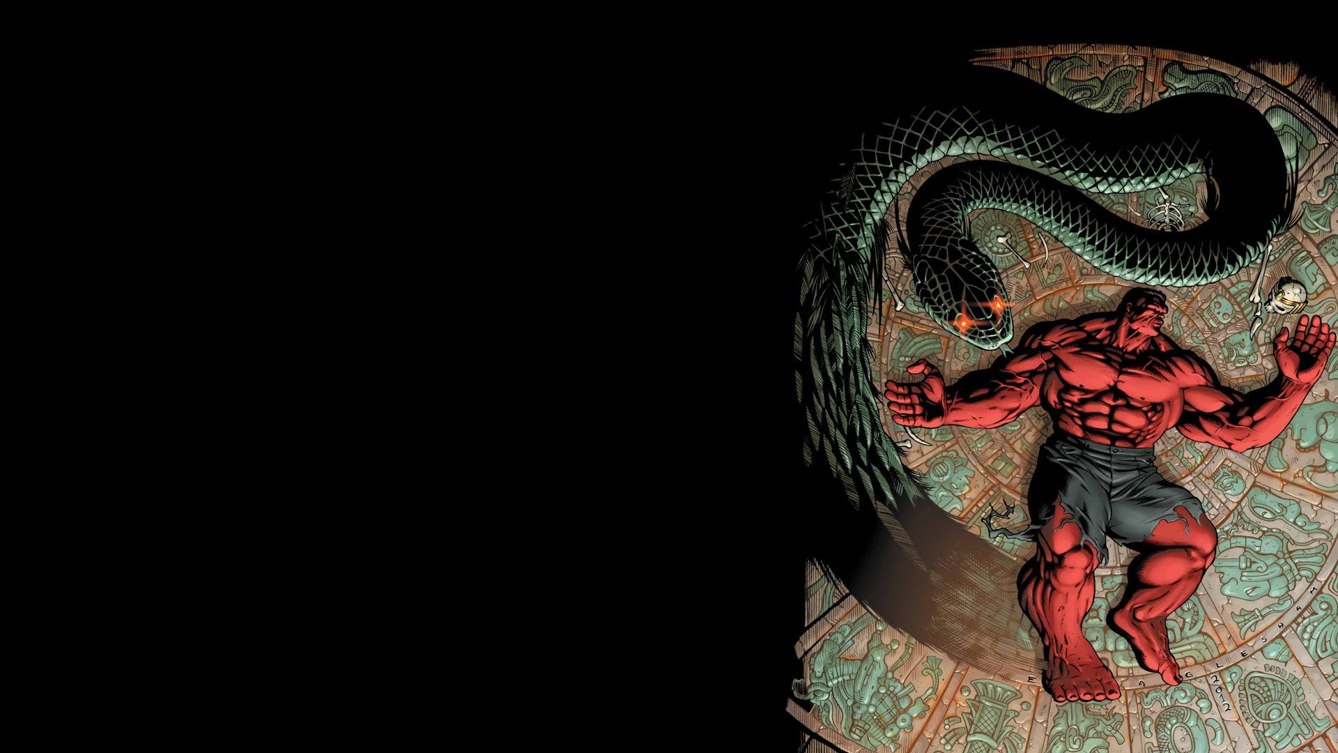 Hulk vs. Serpent: Epic HD Wallpaper