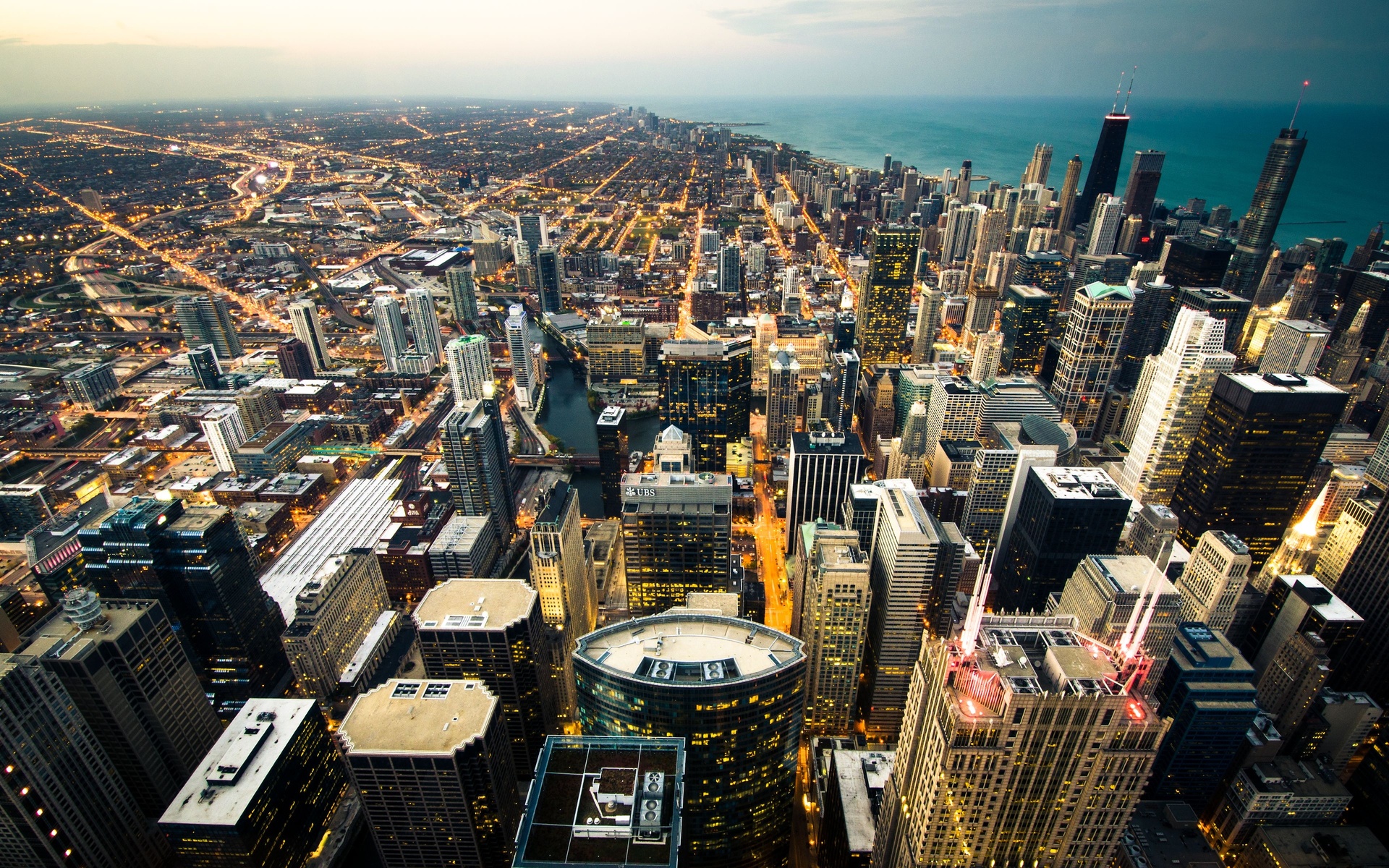 Download Man Made Chicago HD Wallpaper