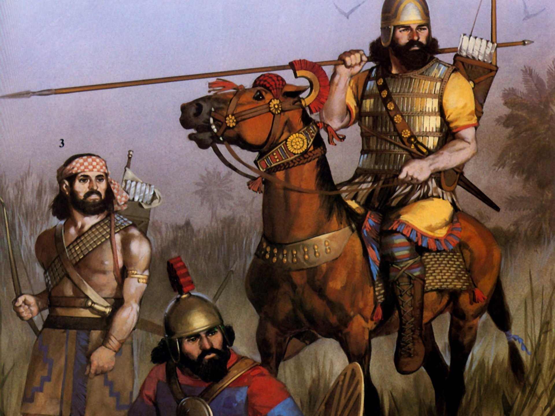 Download Assyrian Soldier Military Historic HD Wallpaper