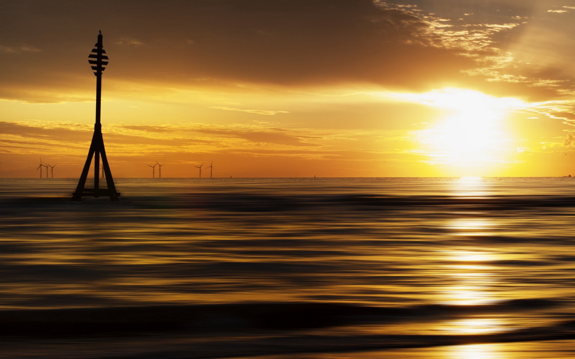 Golden Sunset Serenity: HD Photography Wallpaper | 1920x1200 ...