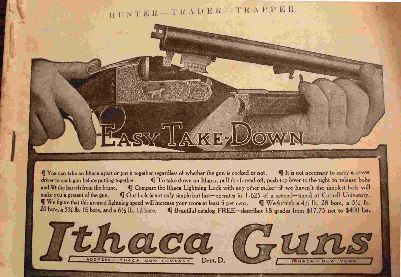 Download Man Made Ithaca Rifle Wallpaper