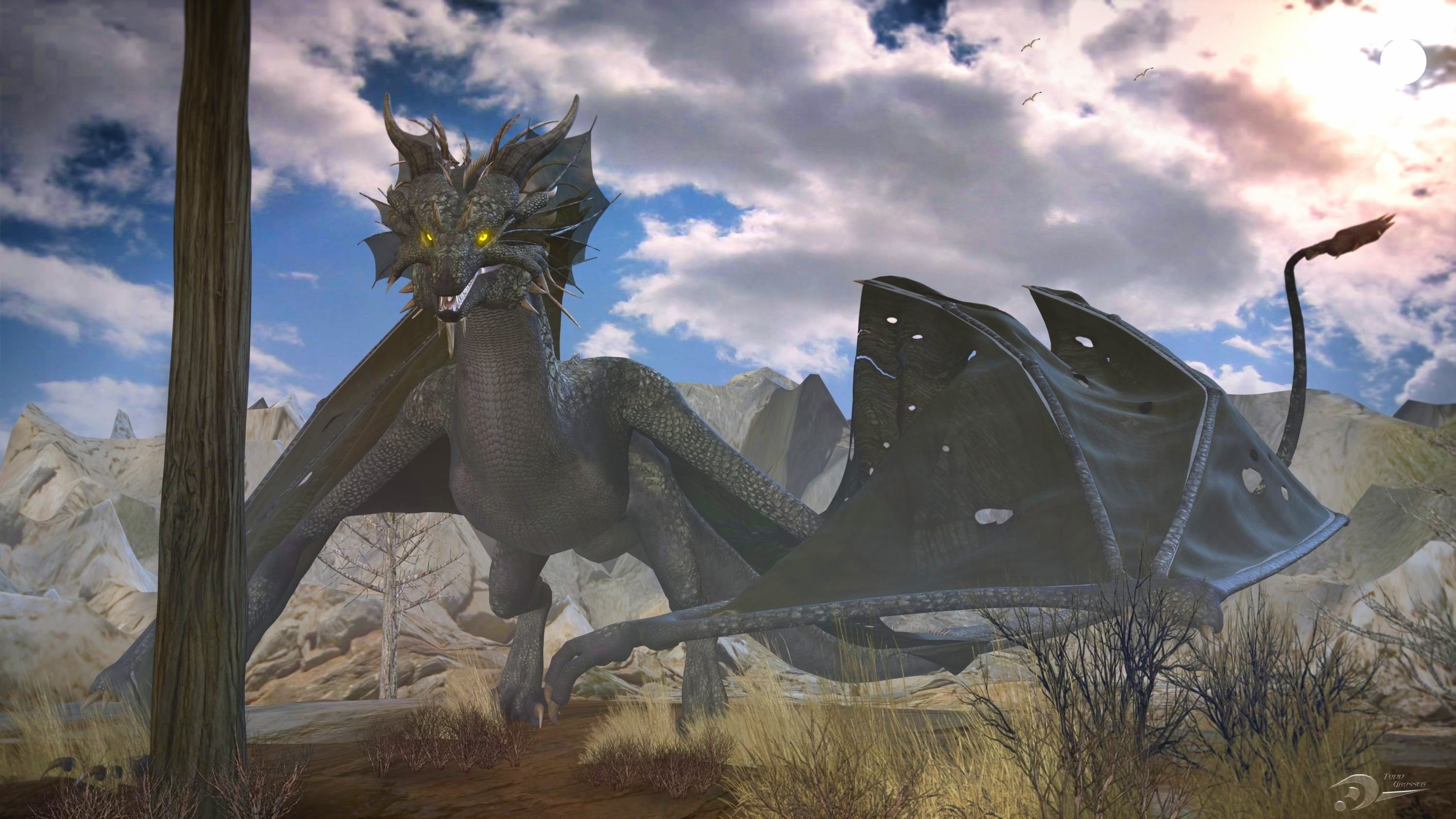 Download Fantasy Dragon HD Wallpaper