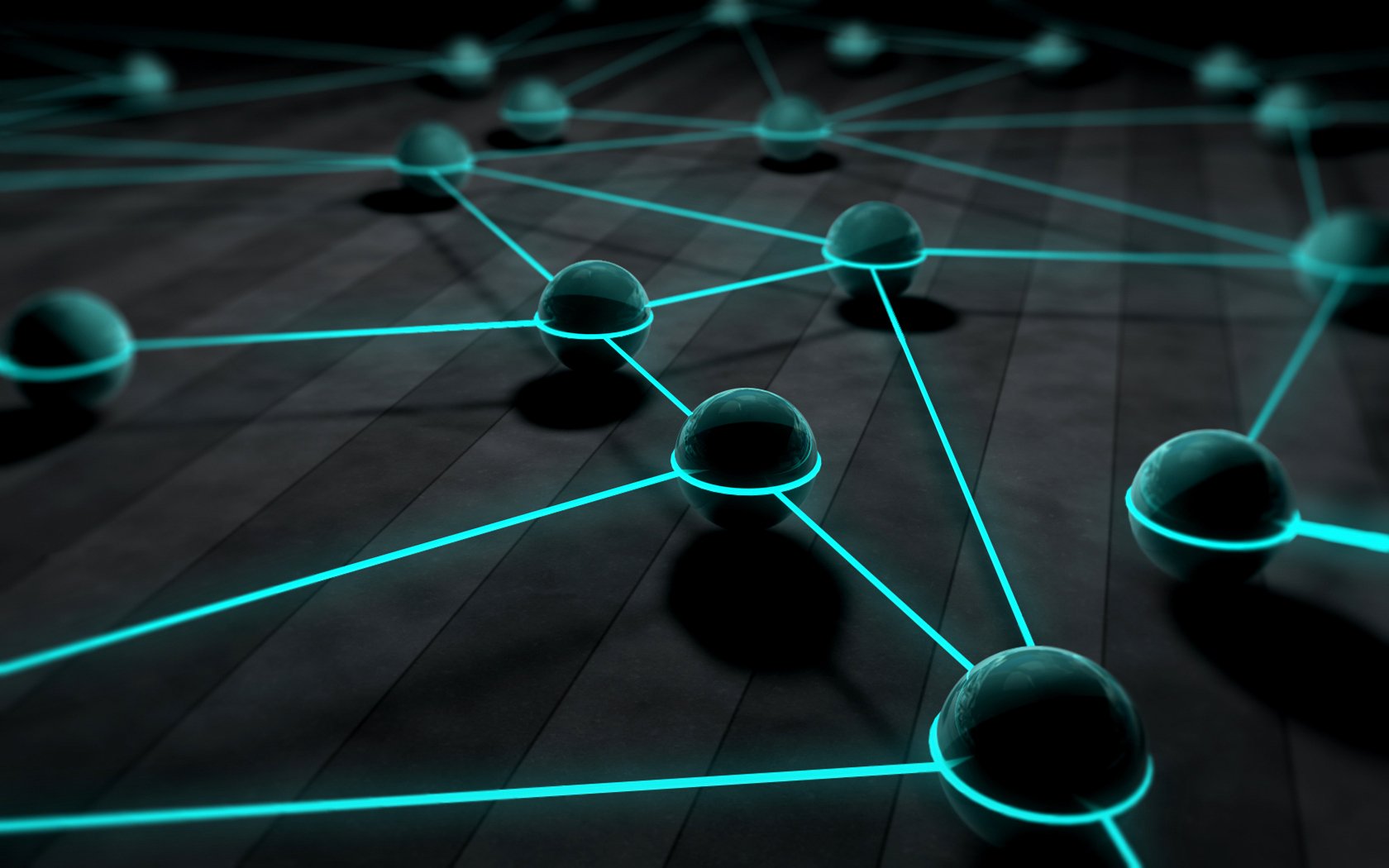 Abstract 3D Network: A Stunning HD Wallpaper