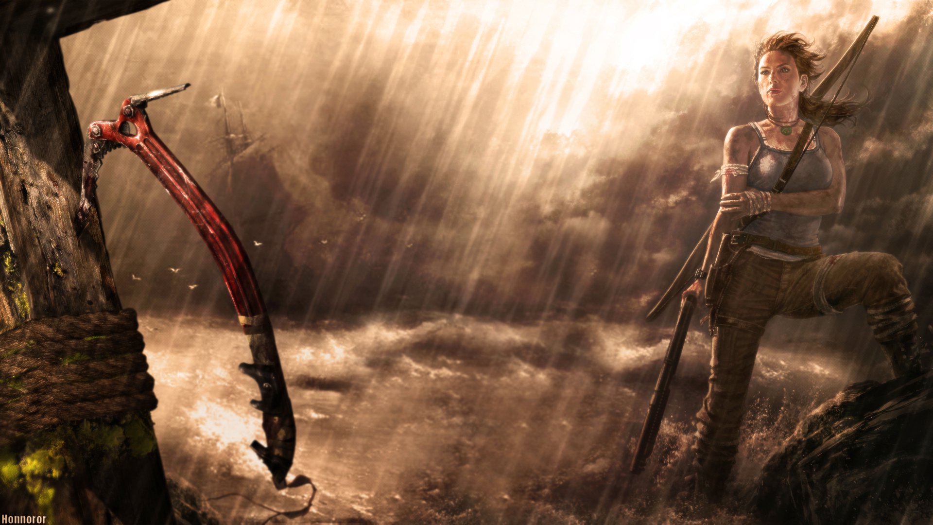 Tomb Raider HD Wallpaper: Epic Adventure in the Shadows of the Lost ...