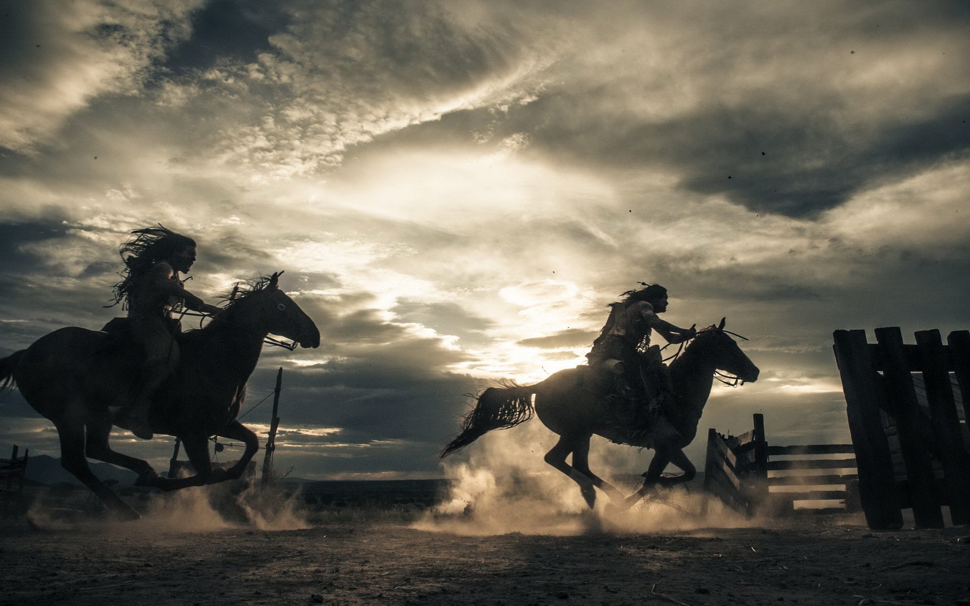 The Lone Ranger: Epic HD Movie Wallpaper in Dramatic Sunset Chase
