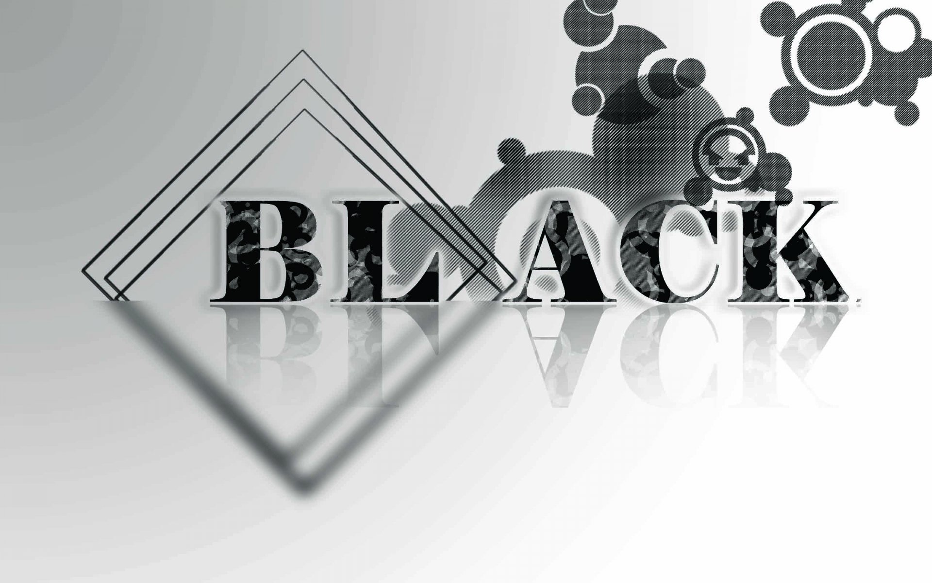 Artistic Black Logo - HD Wallpaper Design