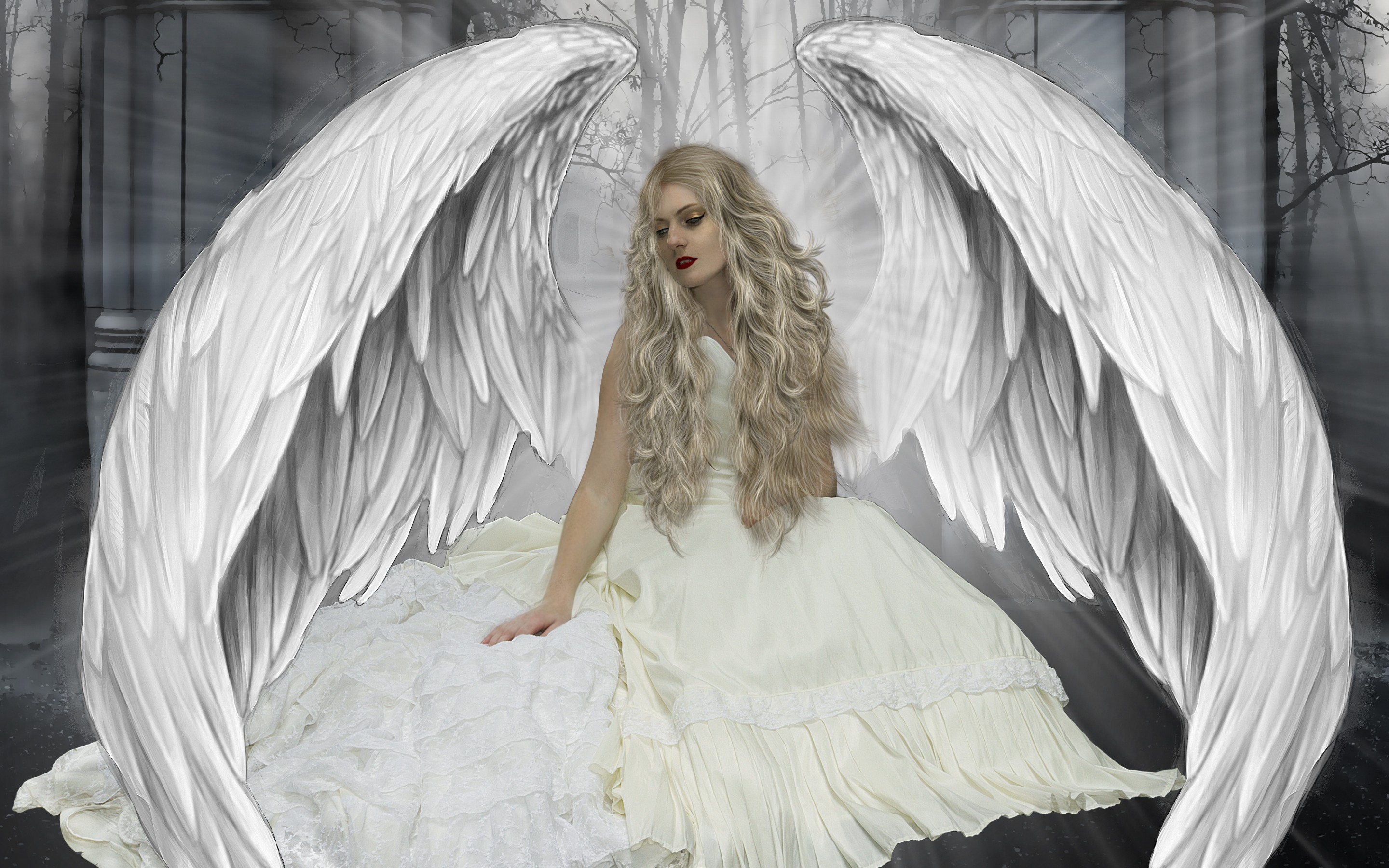 Fantasy Angel HD Wallpaper by BloodyMary-NINA