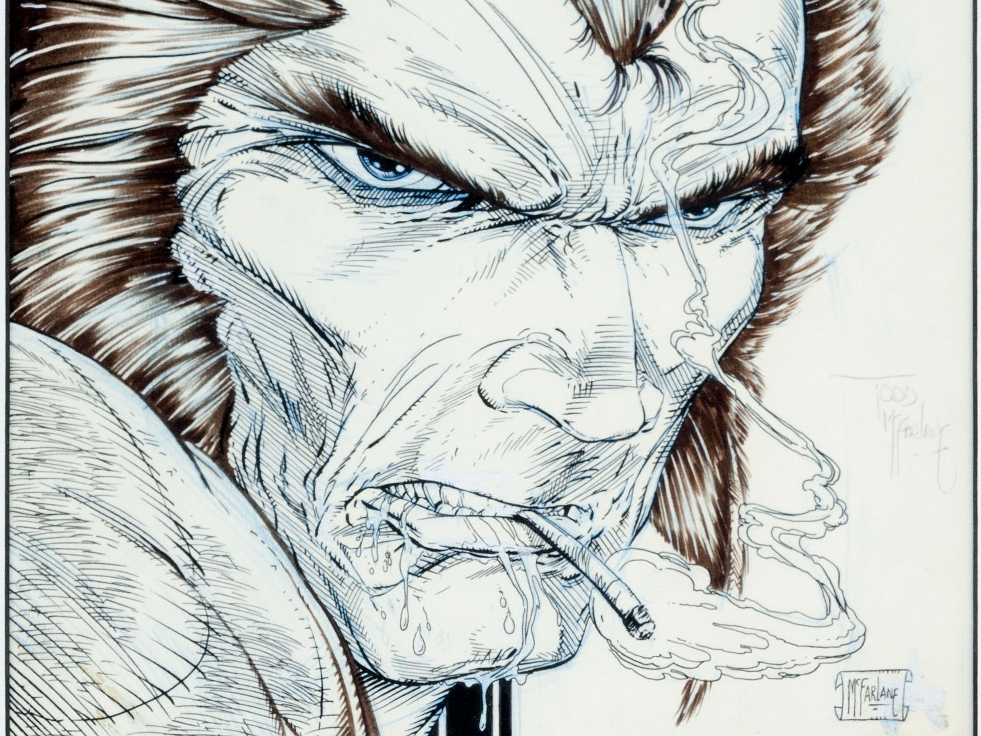 Wolverine Unleashed: HD Comic Art Wallpaper