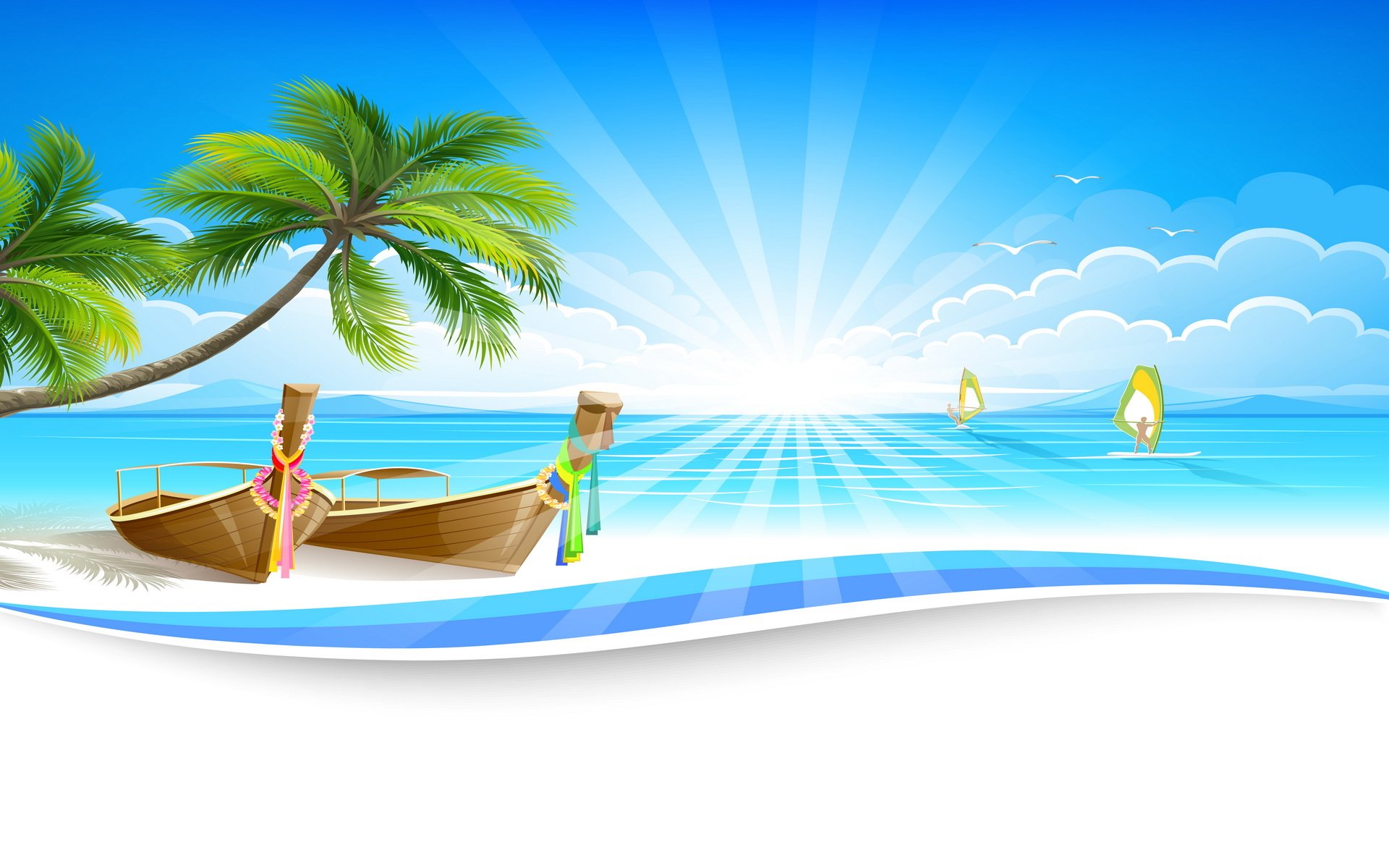 Download Artistic Beach HD Wallpaper | 1920x1200 | Wallpaper Abyss