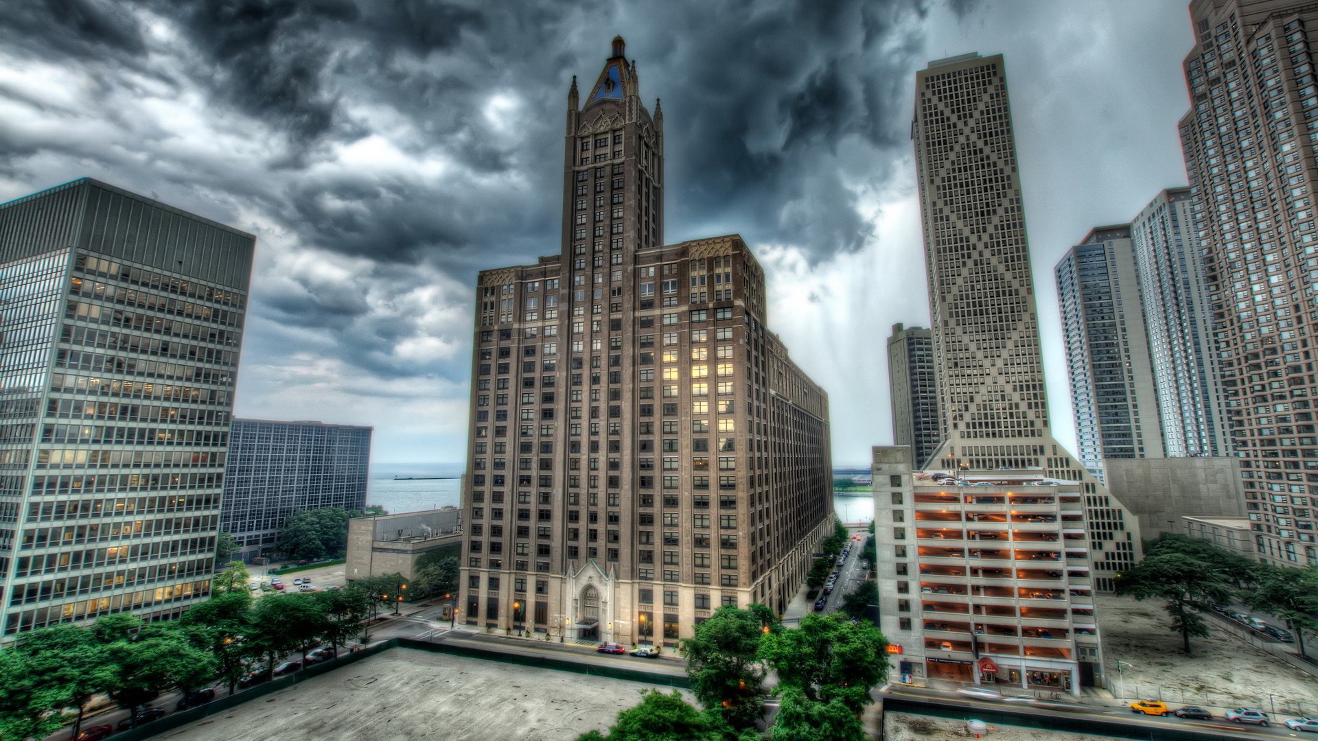 Download Man Made Chicago HD Wallpaper | 1920x1080 | Wallpaper Abyss
