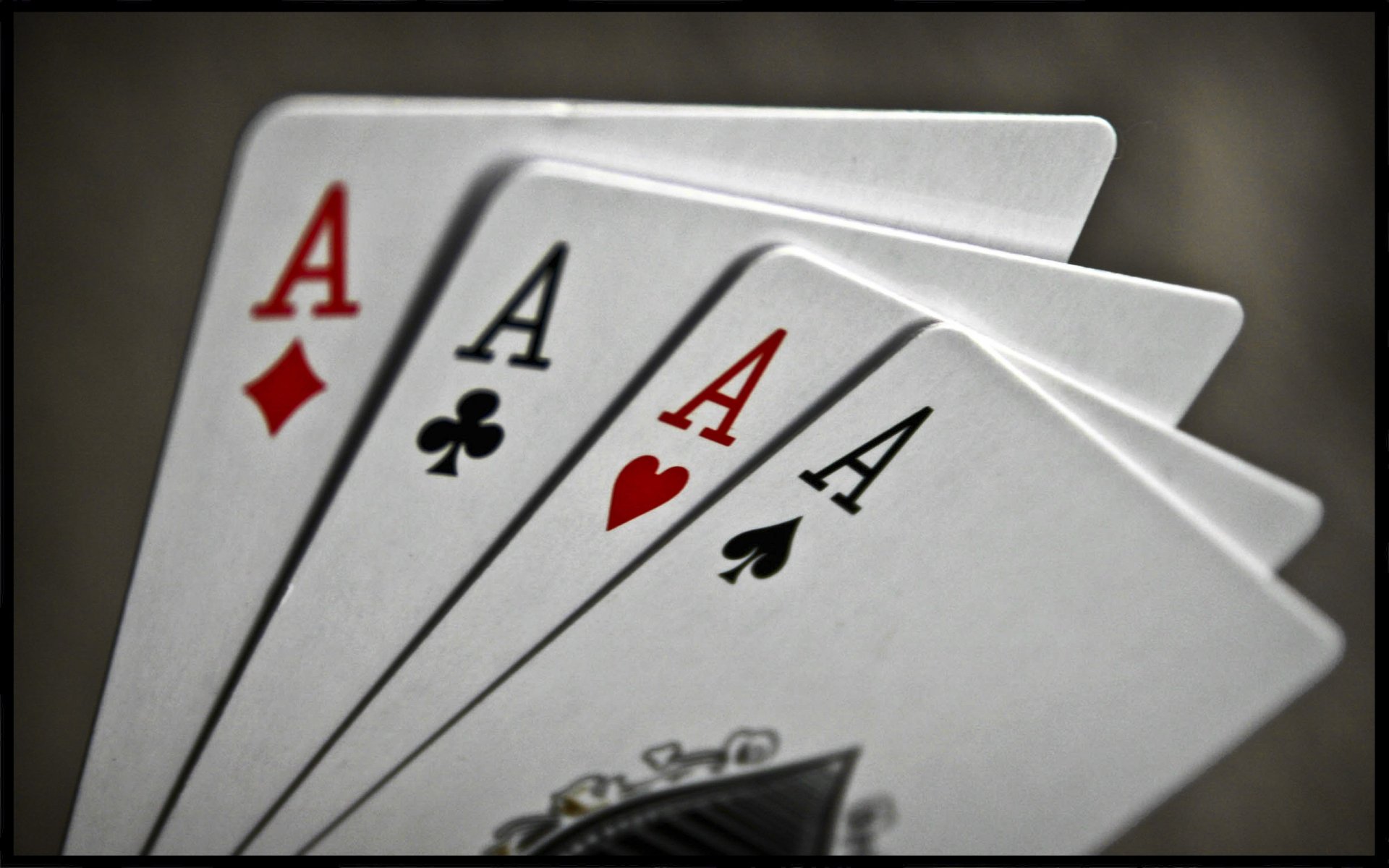 High Stakes: HD Wallpaper of Four Aces