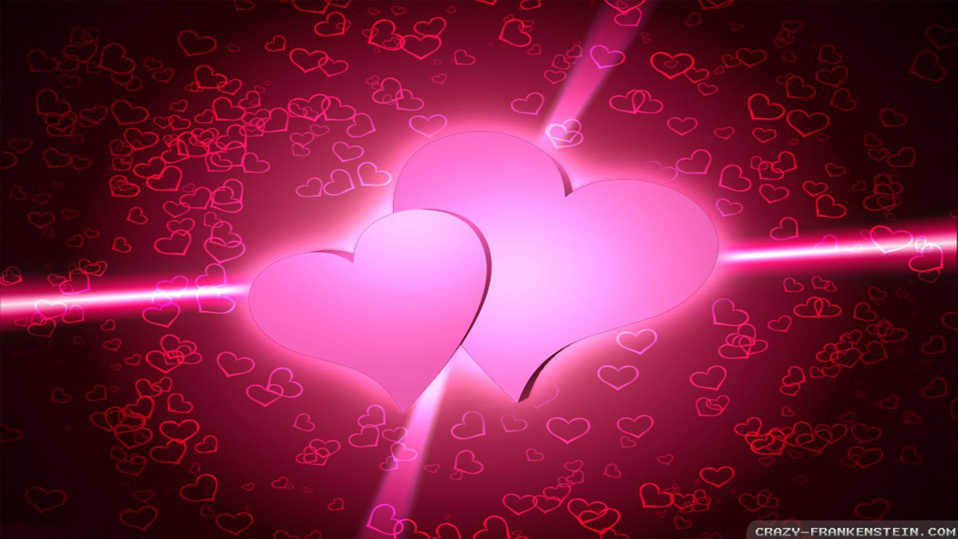 Neon Embrace: Artistic HD Heart Wallpaper | 1920x1080 | Wallpaper Abyss