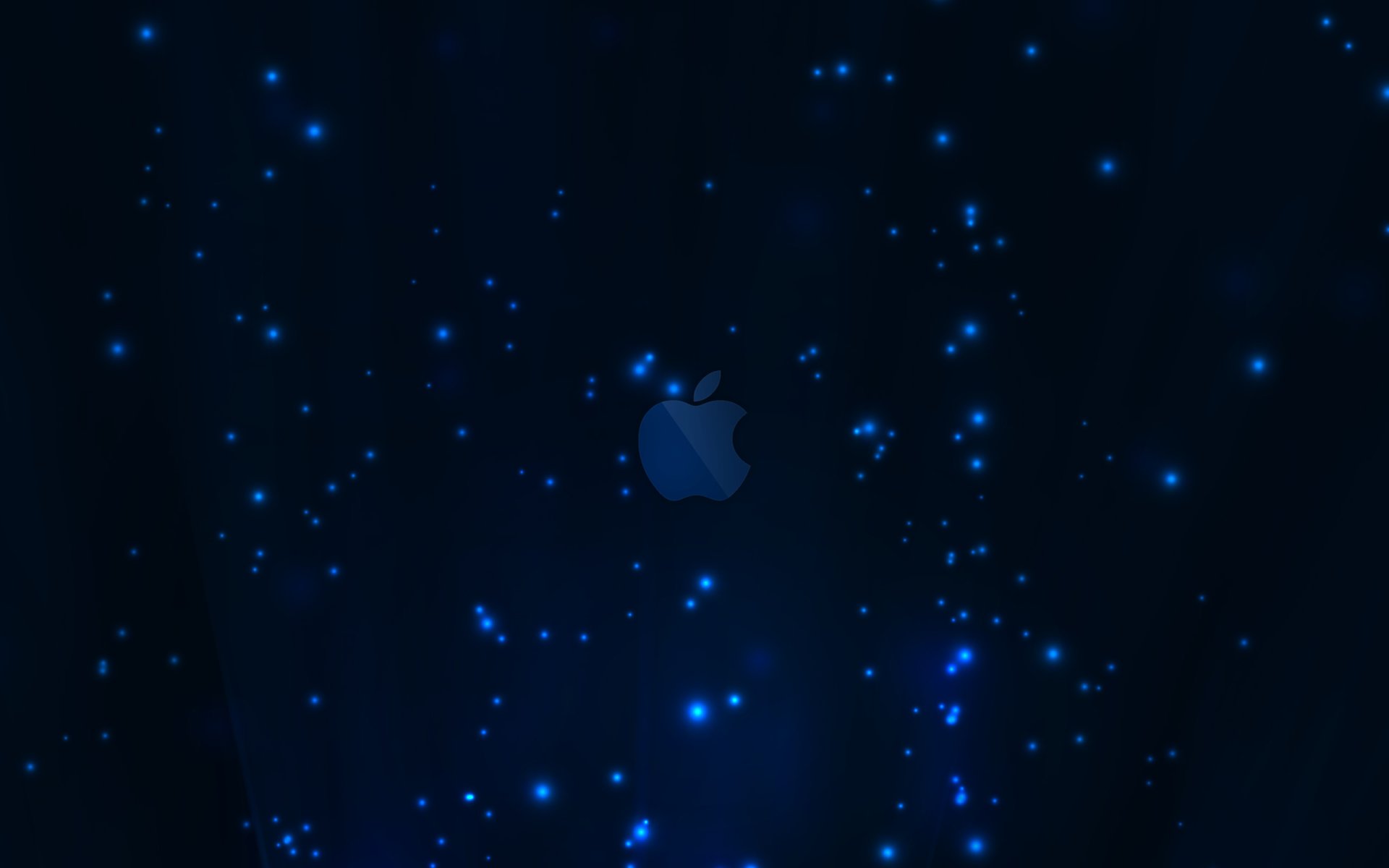 Apple Tech Glow: HD Digital Nightscape Wallpaper