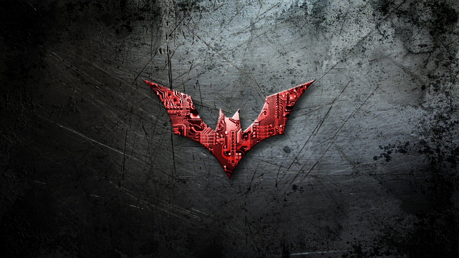 4K Ultra HD Batman Comic Emblem - Dark Tech Vibes