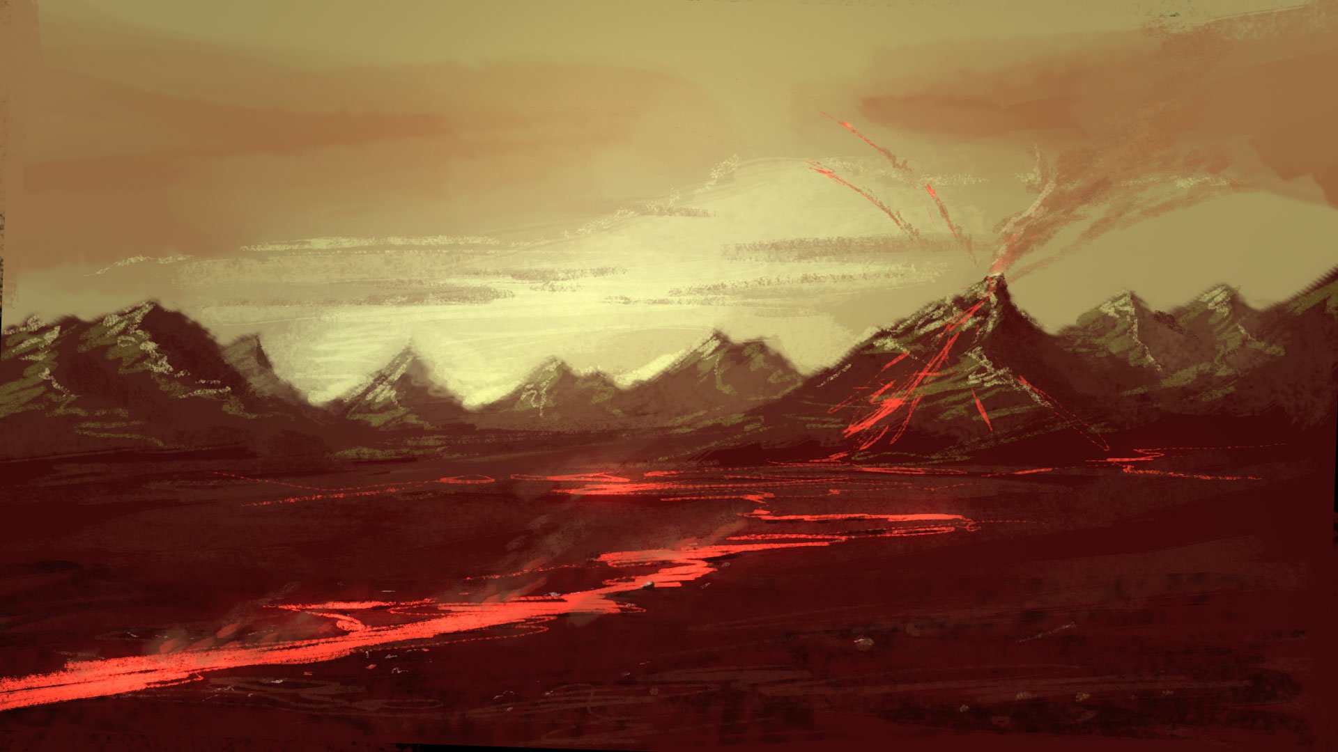 Download Nature Volcano HD Wallpaper