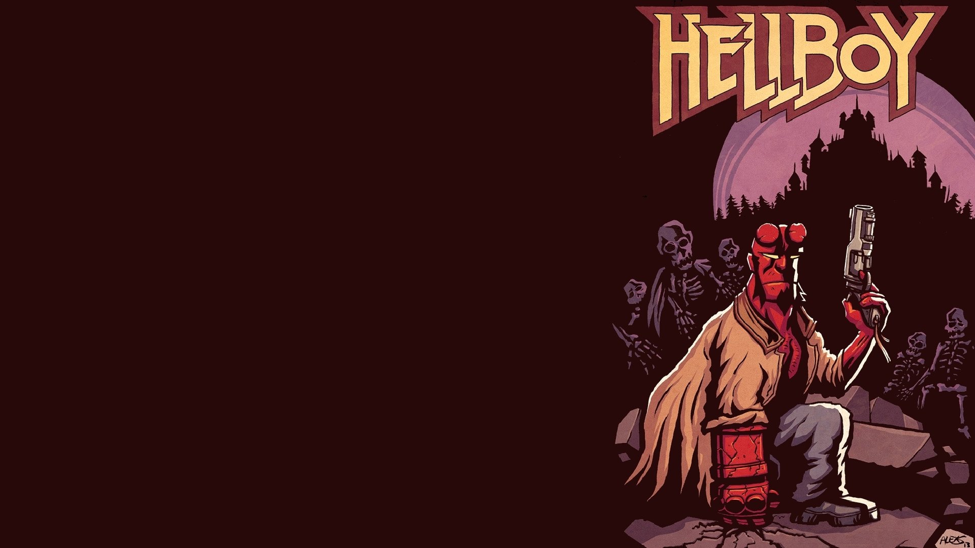 Download Comic Hellboy HD Wallpaper