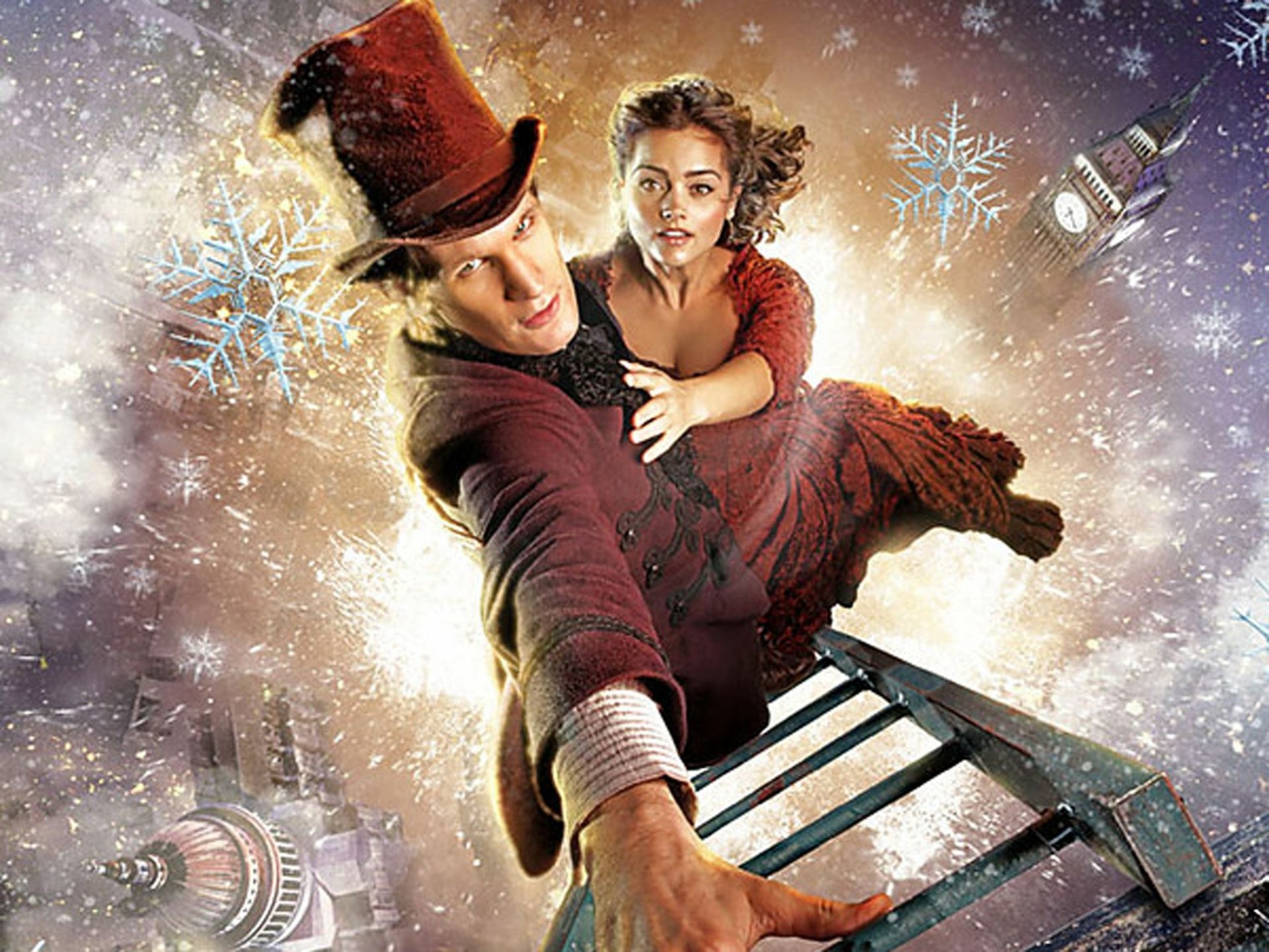 Doctor Who 2005 HD Wallpaper: Timeless Adventure in Winter's Embrace