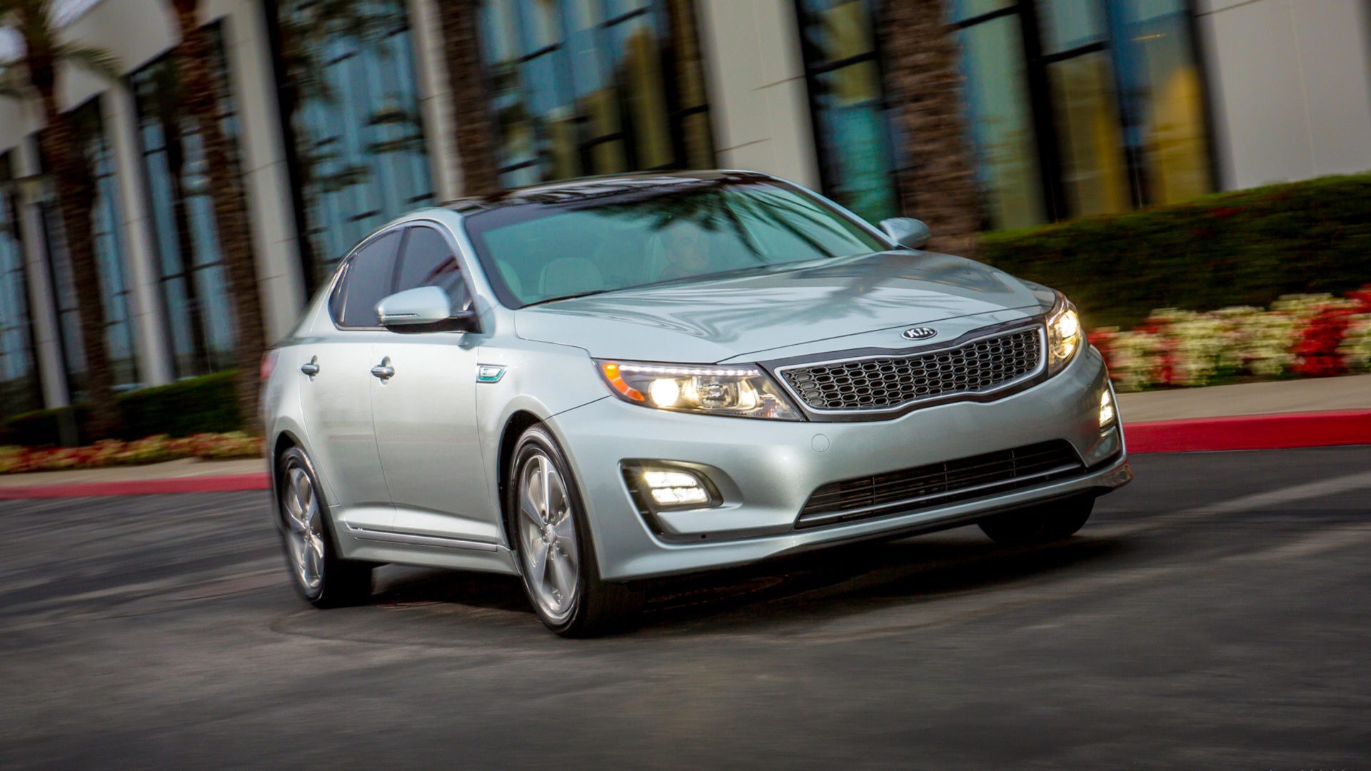 Download Silver Car Car Kia Vehicle Kia Optima HD Wallpaper