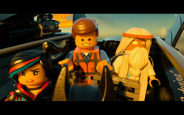 The Lego Movie Characters HD Wallpaper - Emmet & Wyldstyle's Adventure