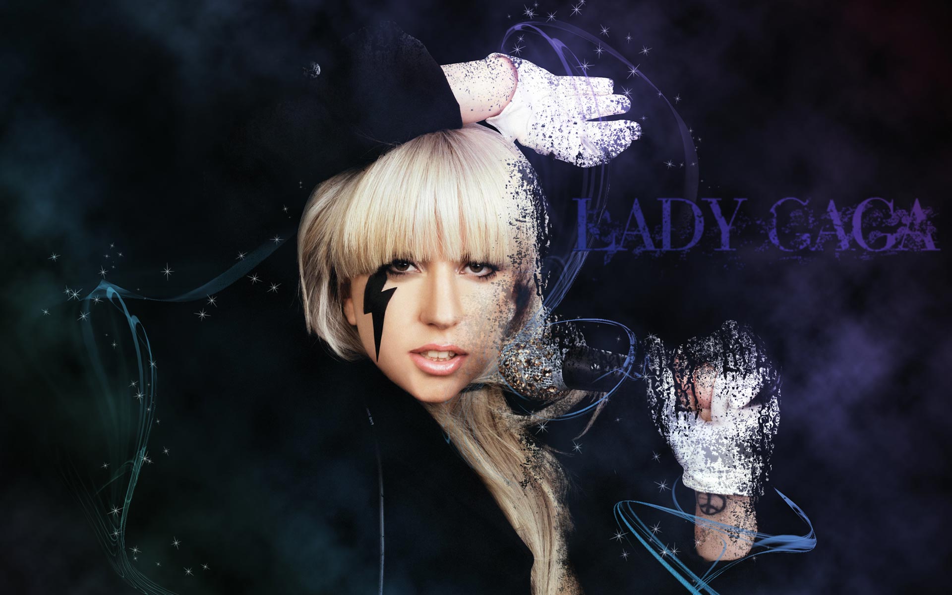 Lady Gaga Music Vibes HD Wallpaper