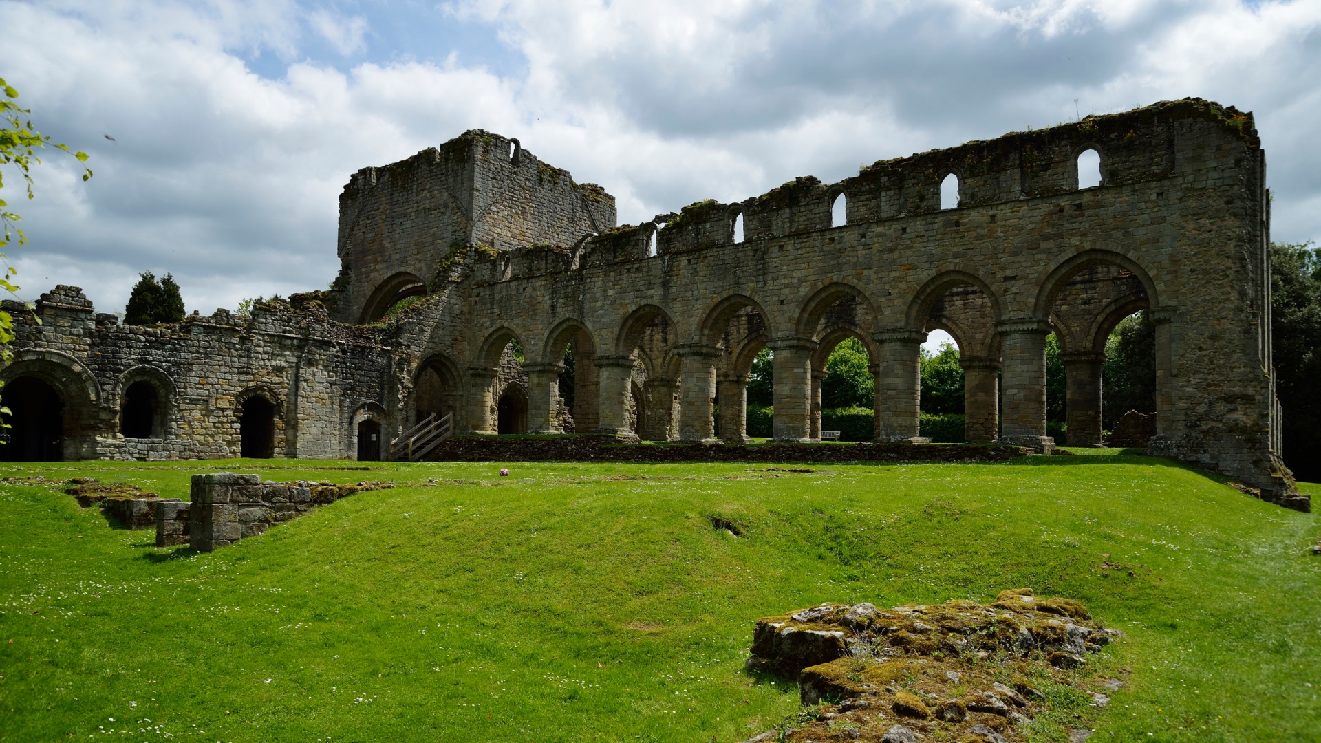 Religious Buildwas Abbey HD Wallpaper