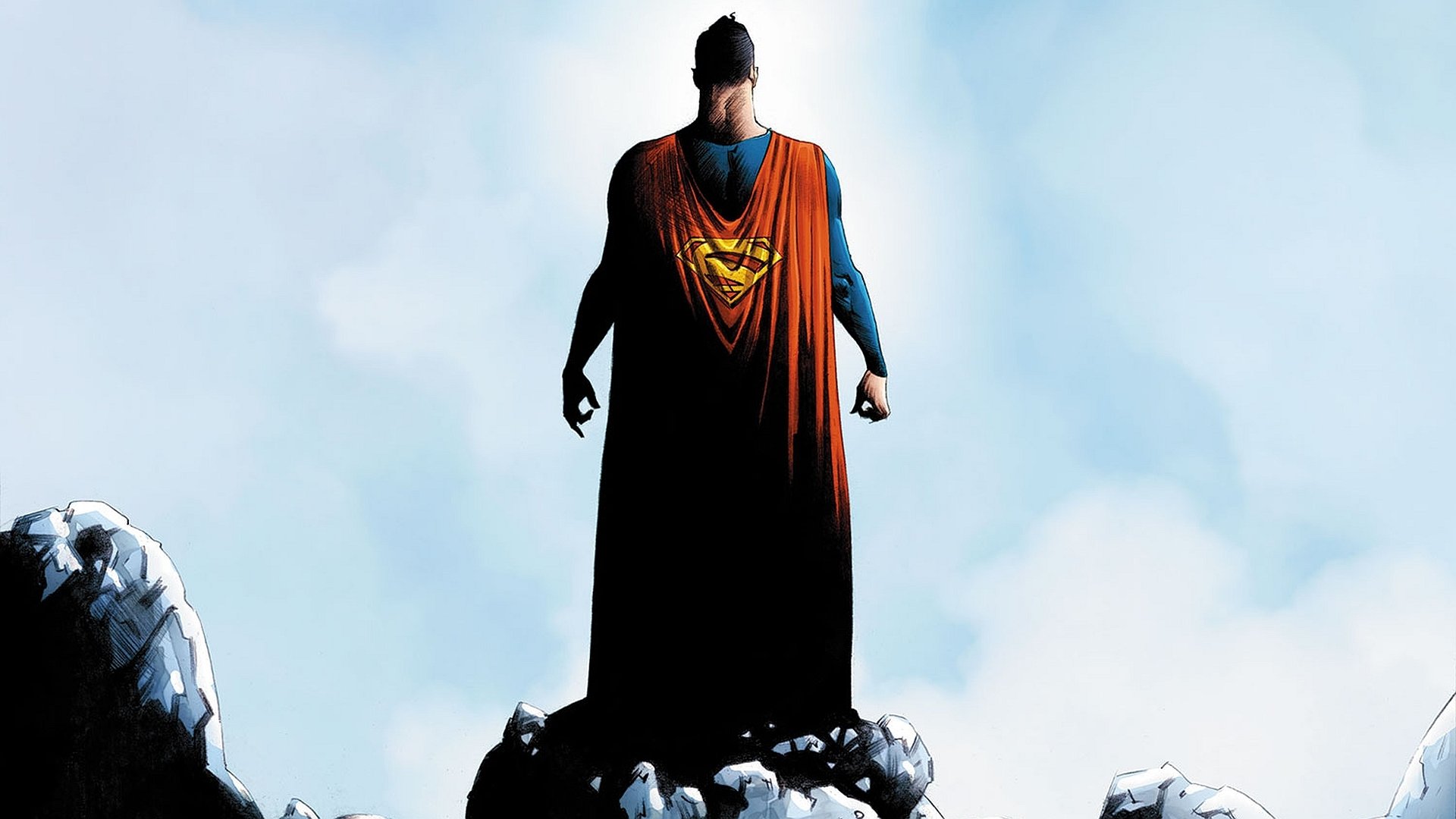 HD Superman Comic Wallpaper: The Last Son's Powerful Stance | 1920x1080 ...