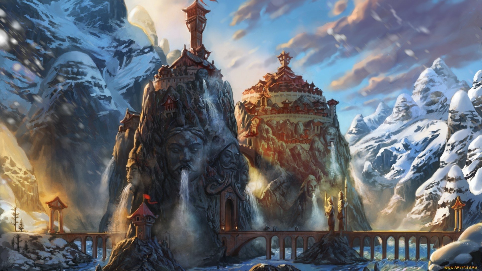 Majestic Fantasy Landscape HD Wallpaper by Jason Rainville