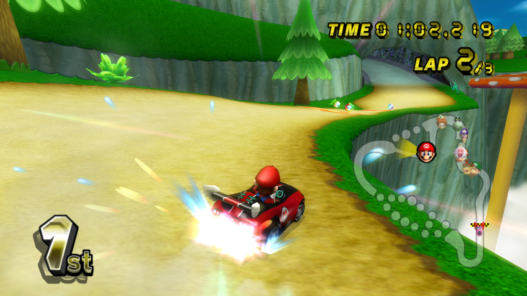 Download Video Game Mario Kart Wii Wallpaper