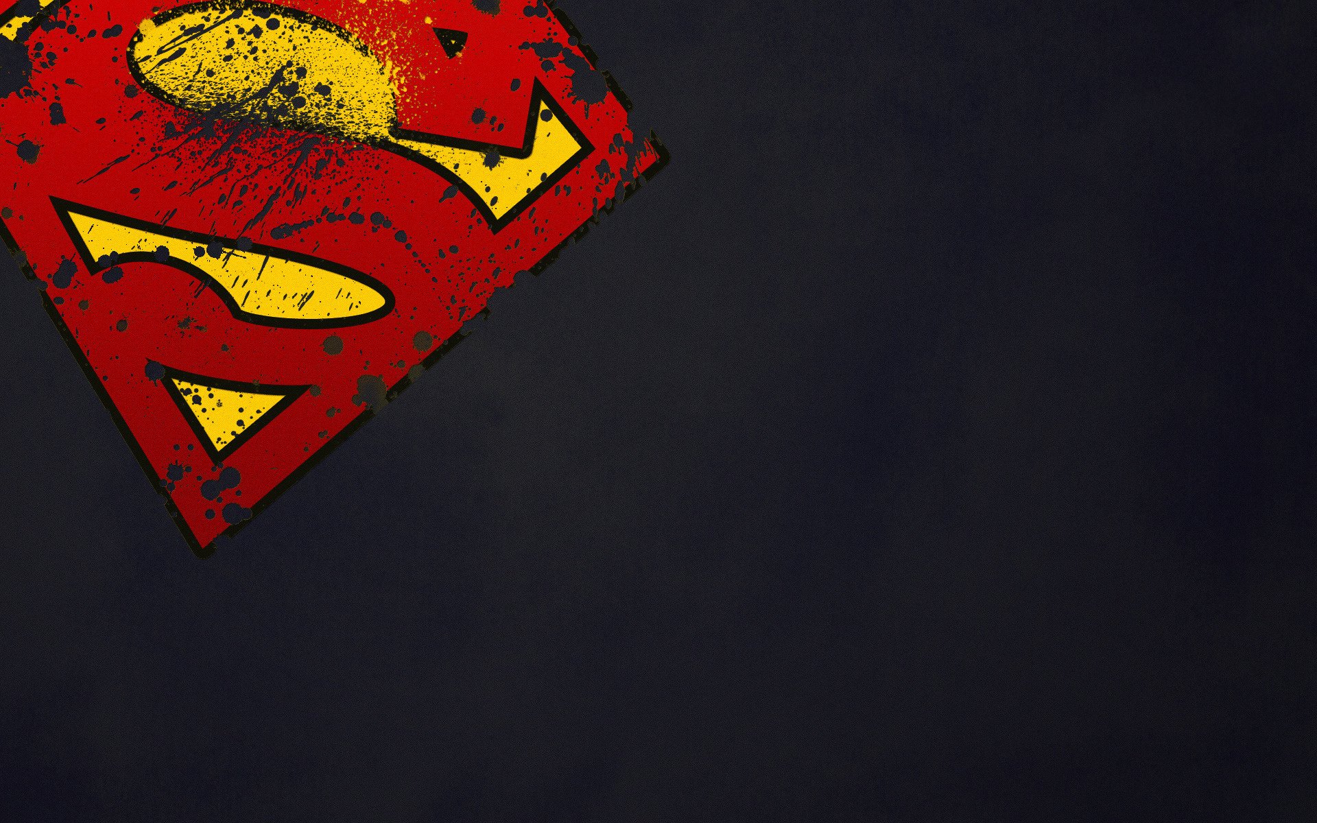 Epic HD Superman Logo Wallpaper – Classic Comic Power