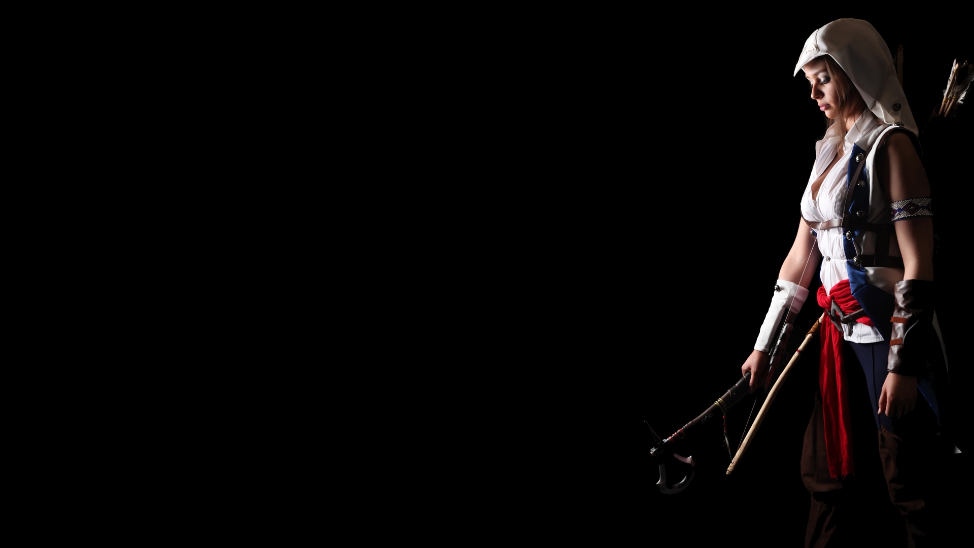 Epic Woman Cosplay HD Wallpaper – Striking Elegance in Action