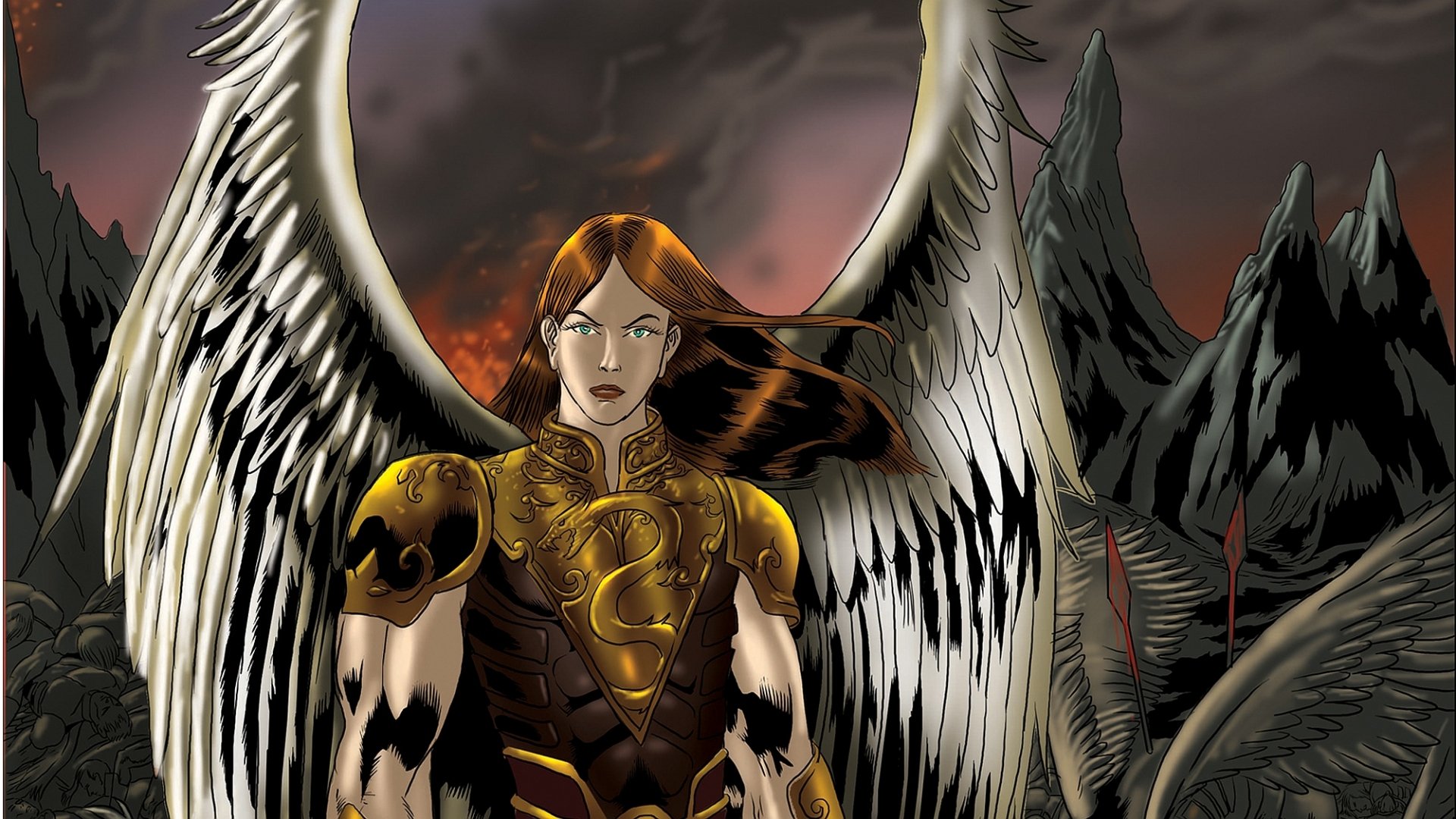 Download Comic Angelic Wars HD Wallpaper
