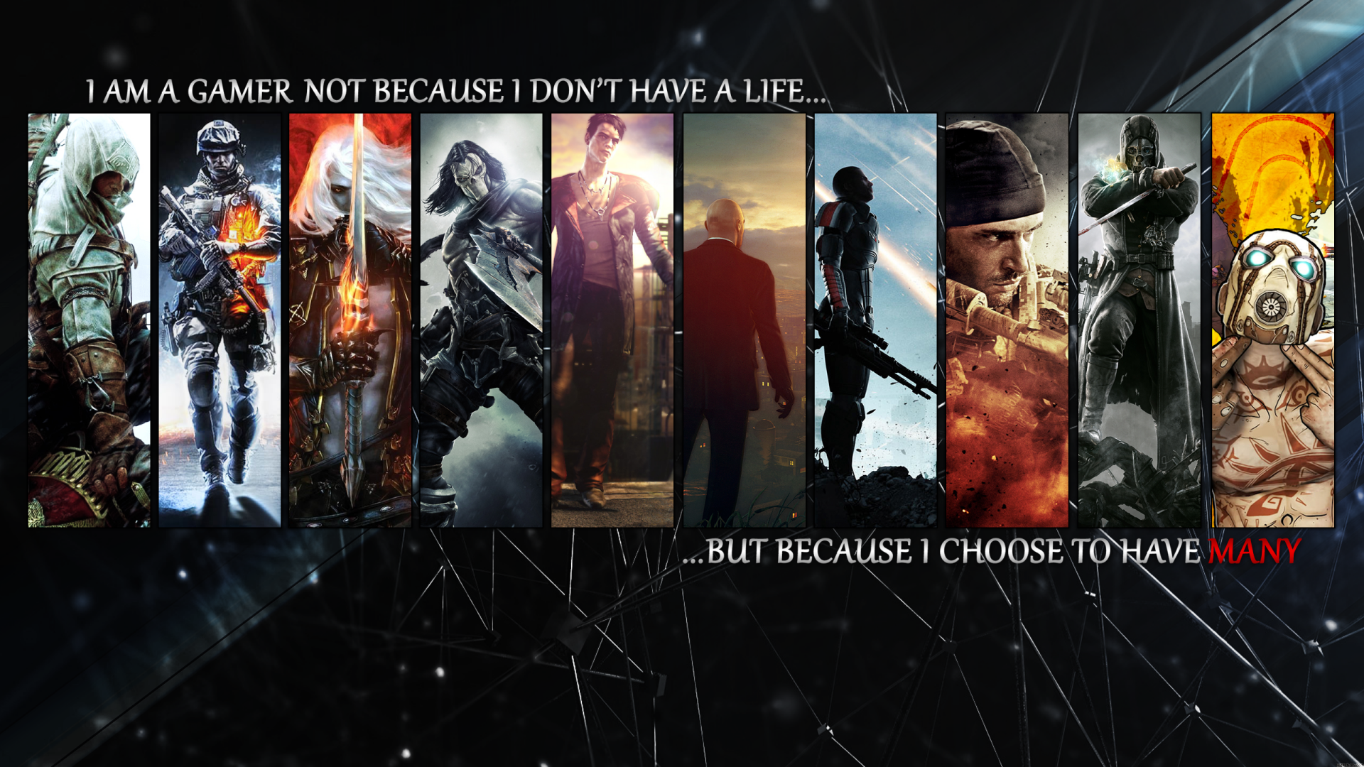 Epic Video Game Collage HD Wallpaper: Gamers Choose Their Own Adventure