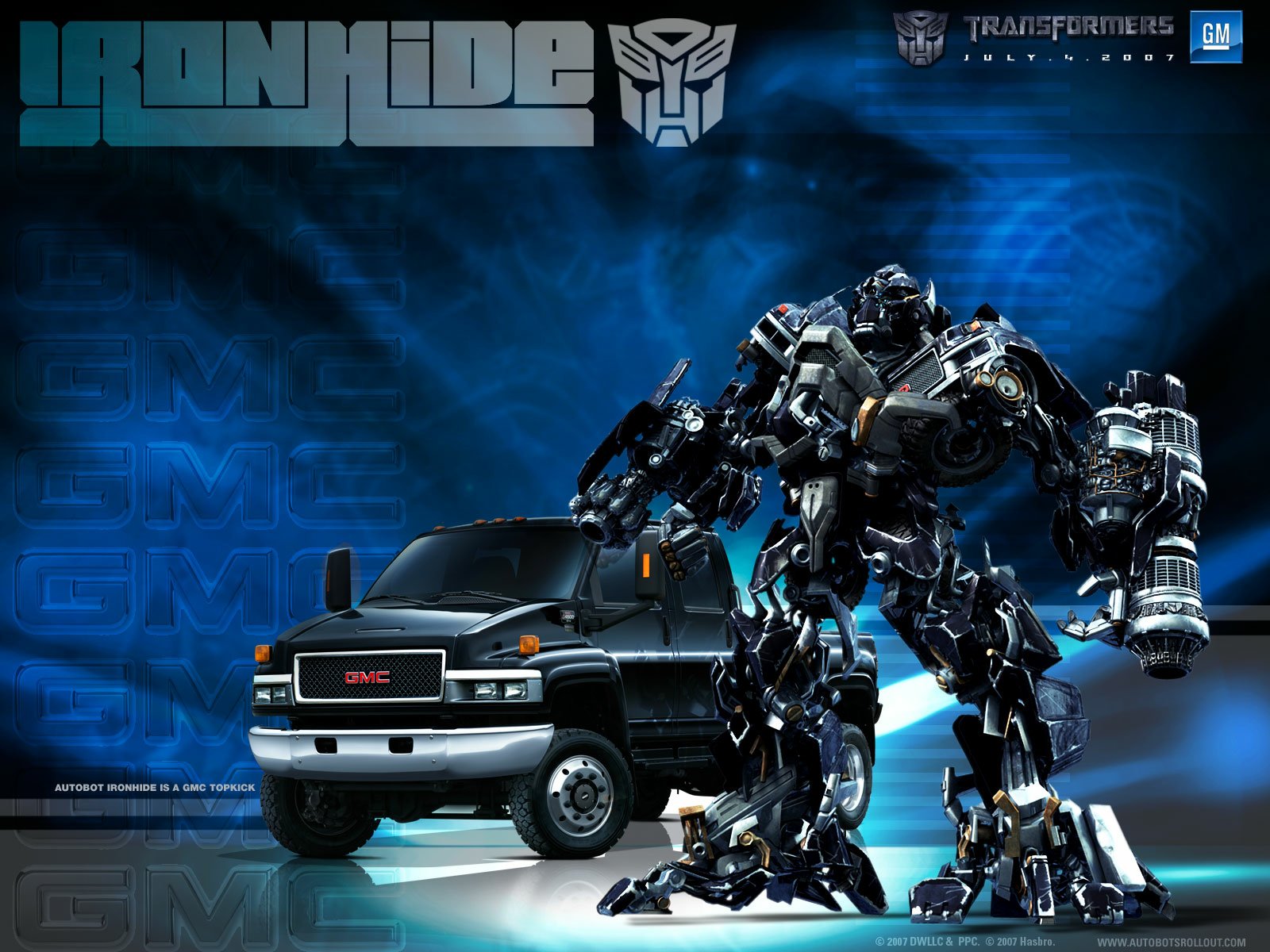 Transformers Movie HD: GMC Autobot Power Wallpaper