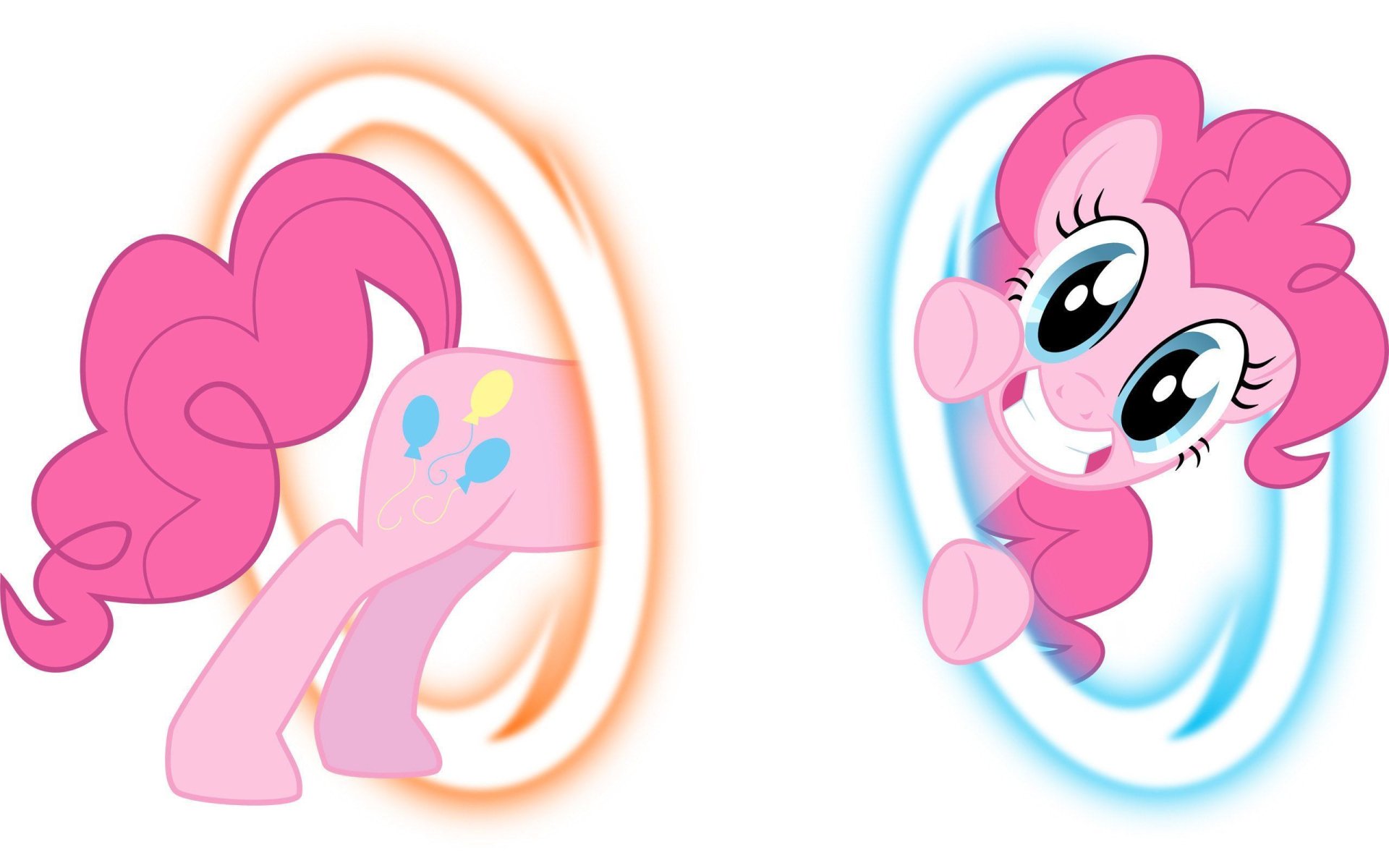 Pinkie Pie Portal — My Little Pony TV Crossover 2K Wallpaper ...