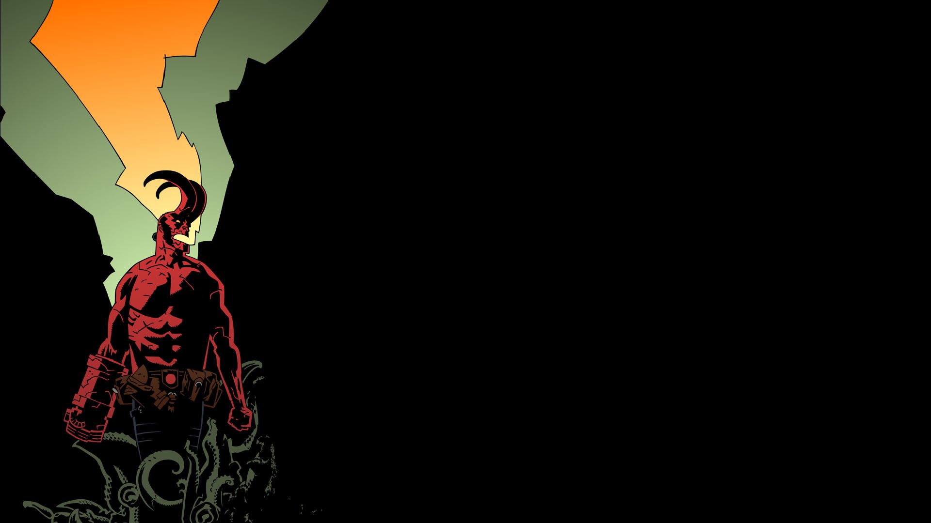 Download Comic Hellboy HD Wallpaper