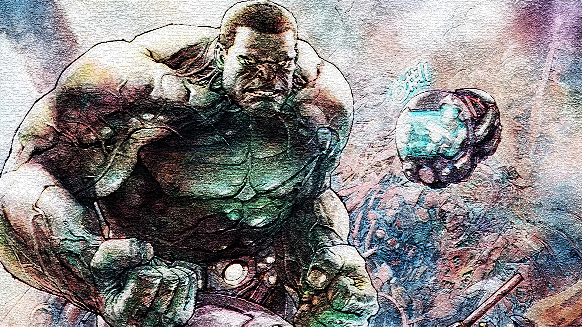 Epic Hulk Comic HD Wallpaper: Power Unleashed in Vivid Detail