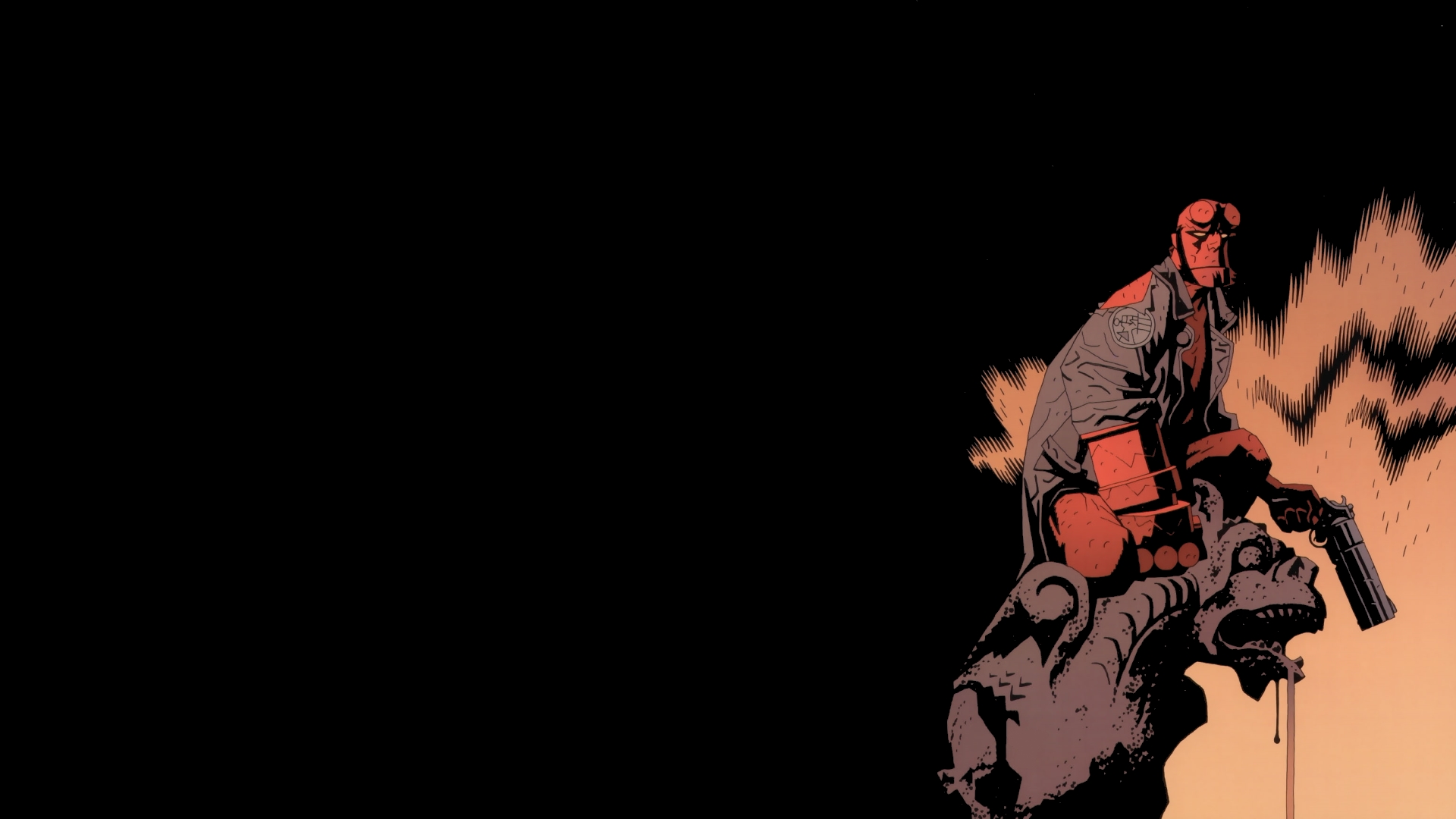 Download Comic Hellboy HD Wallpaper