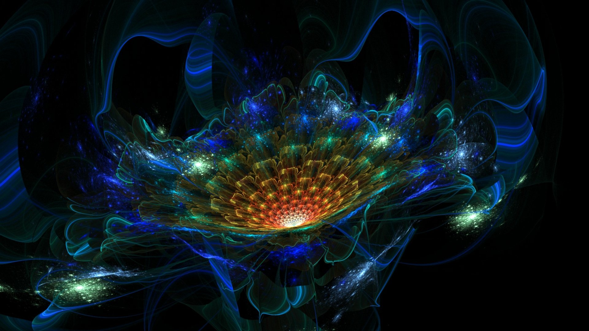 Psychedelic Bloom: A Colorful HD Wallpaper Experience by Luis Bello