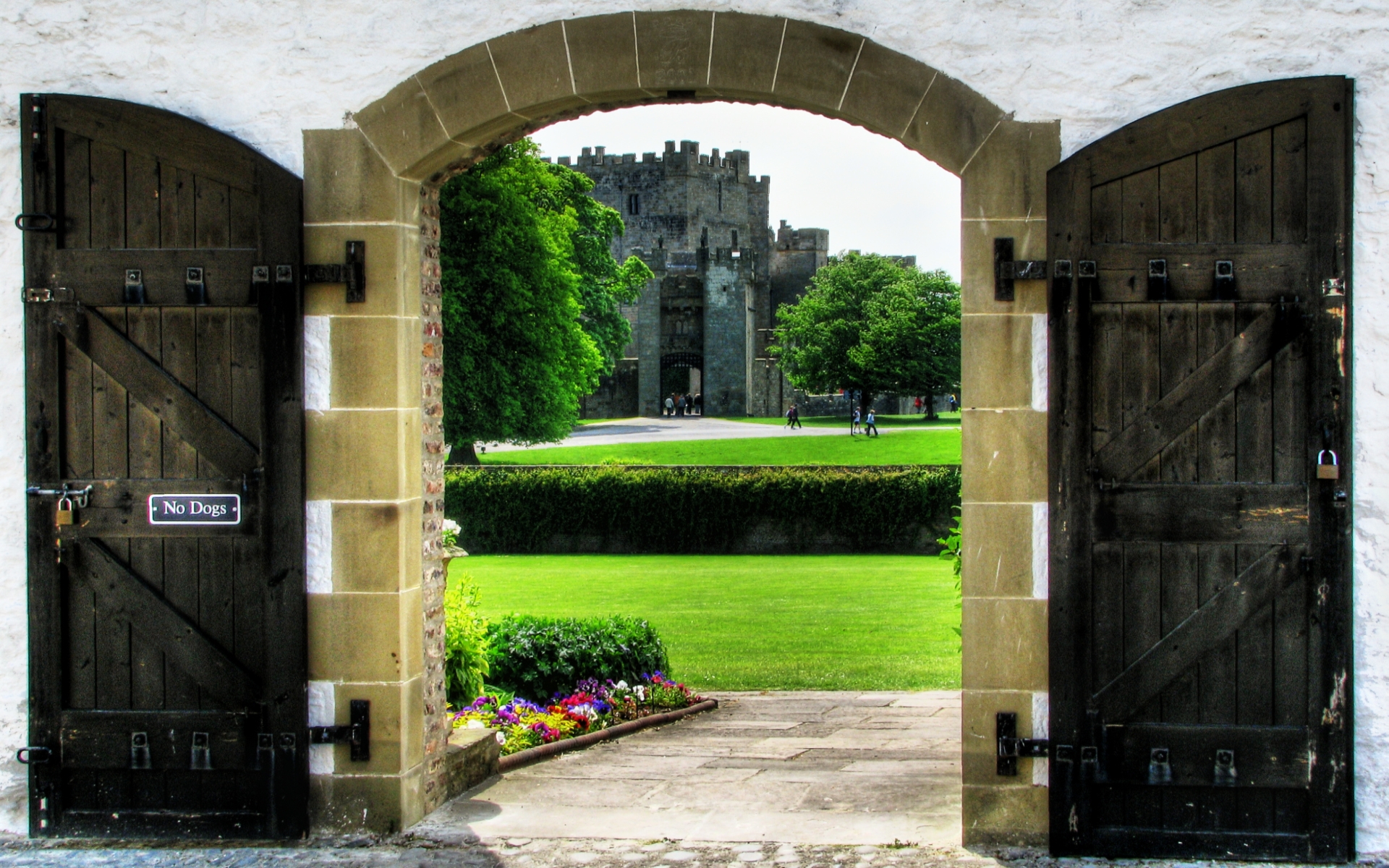 Raby Castle Through Gateway