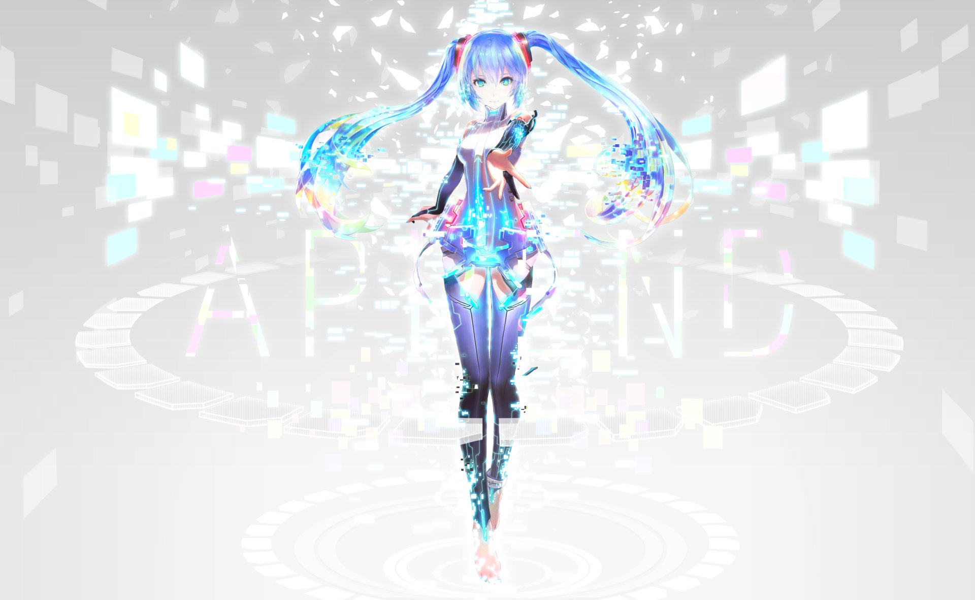 Hatsune Miku HD Wallpaper: A Vibrant Anime Vocaloid Experience