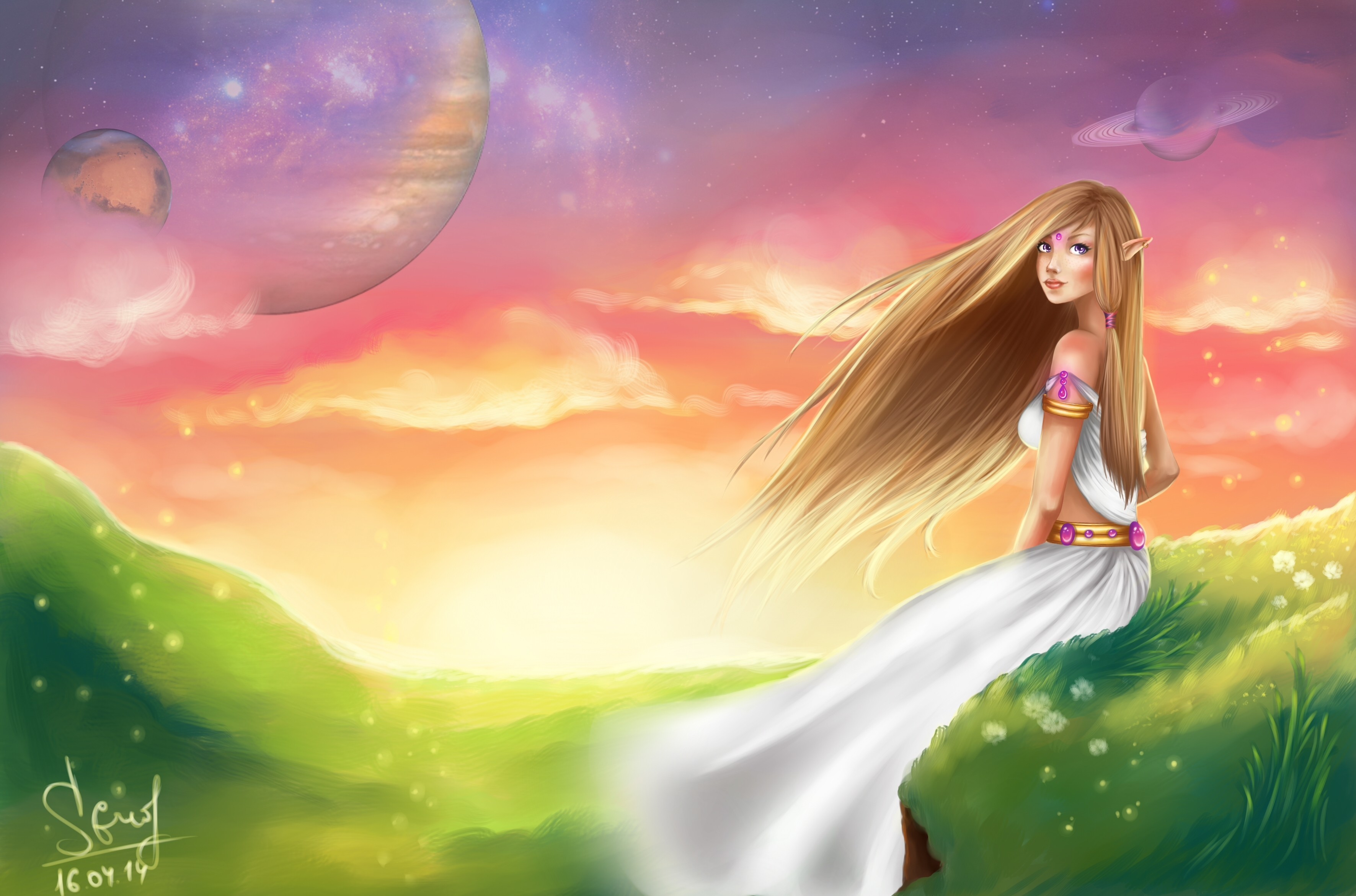 Spring Elf Wallpaper