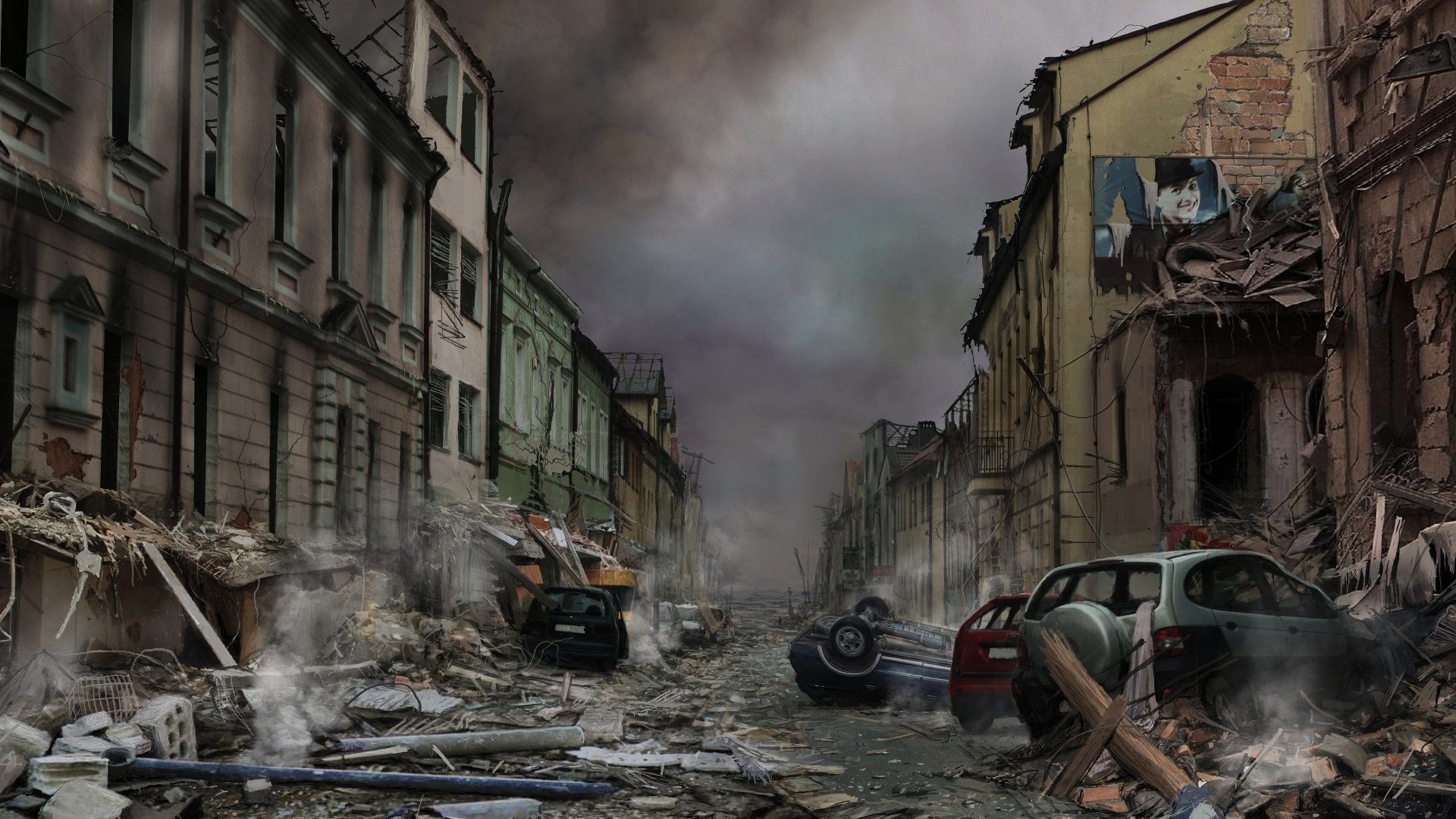 HD Sci-Fi Post-Apocalyptic Street: Ruins of a Fallen World by Filip Dudek