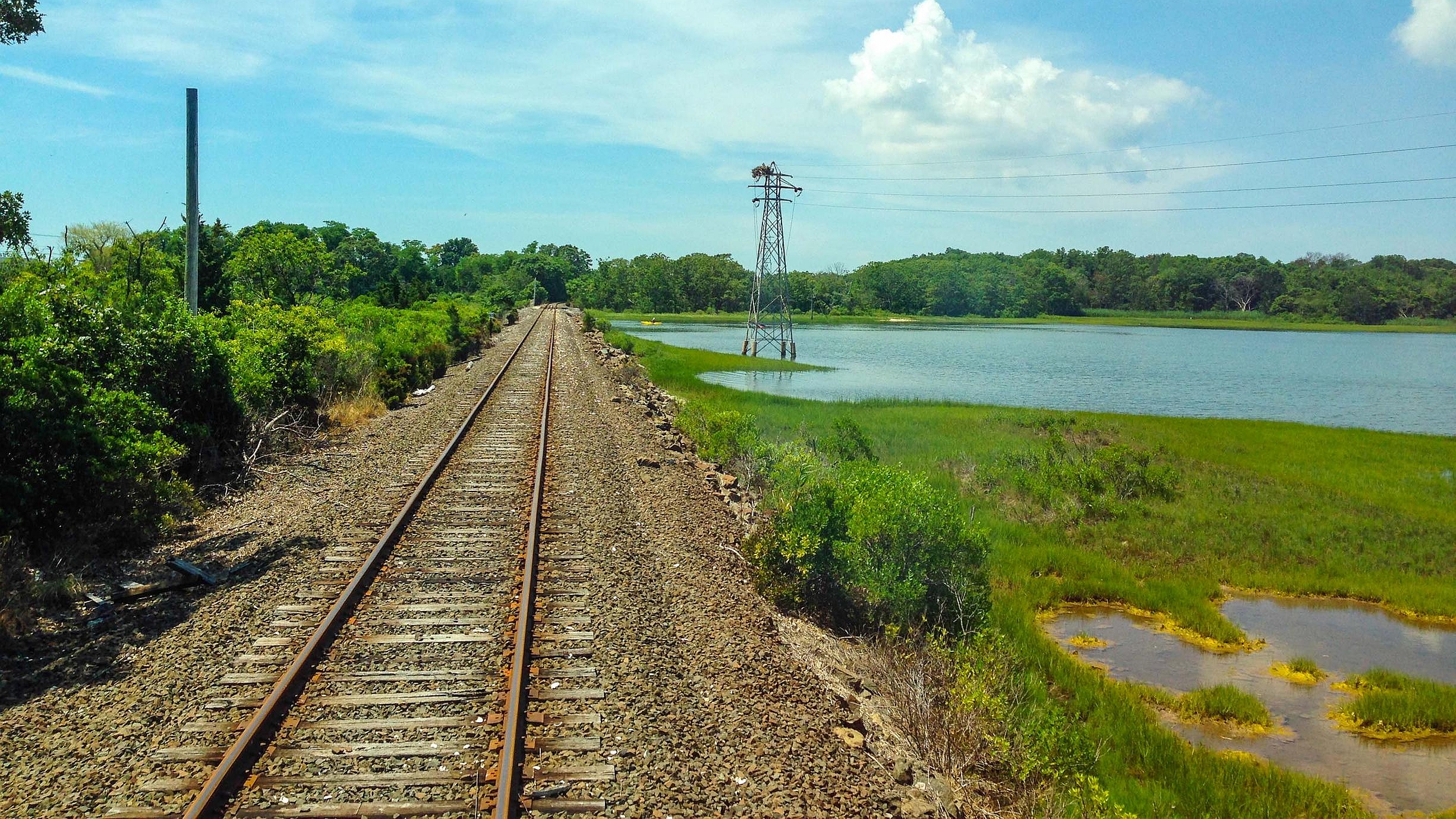 Scenic Railroad Tracks: HD Man-Made Journey Through Nature