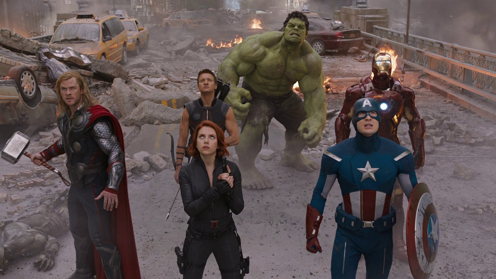 Avengers Assemble: HD Wallpaper Featuring Captain America, Hulk, Iron ...