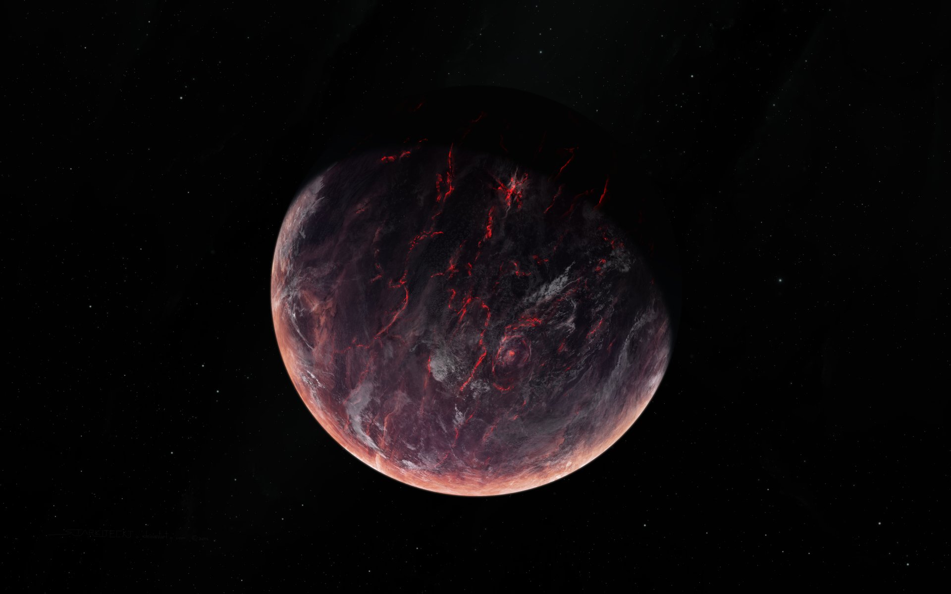 Volcanic Planet by Starkiteckt