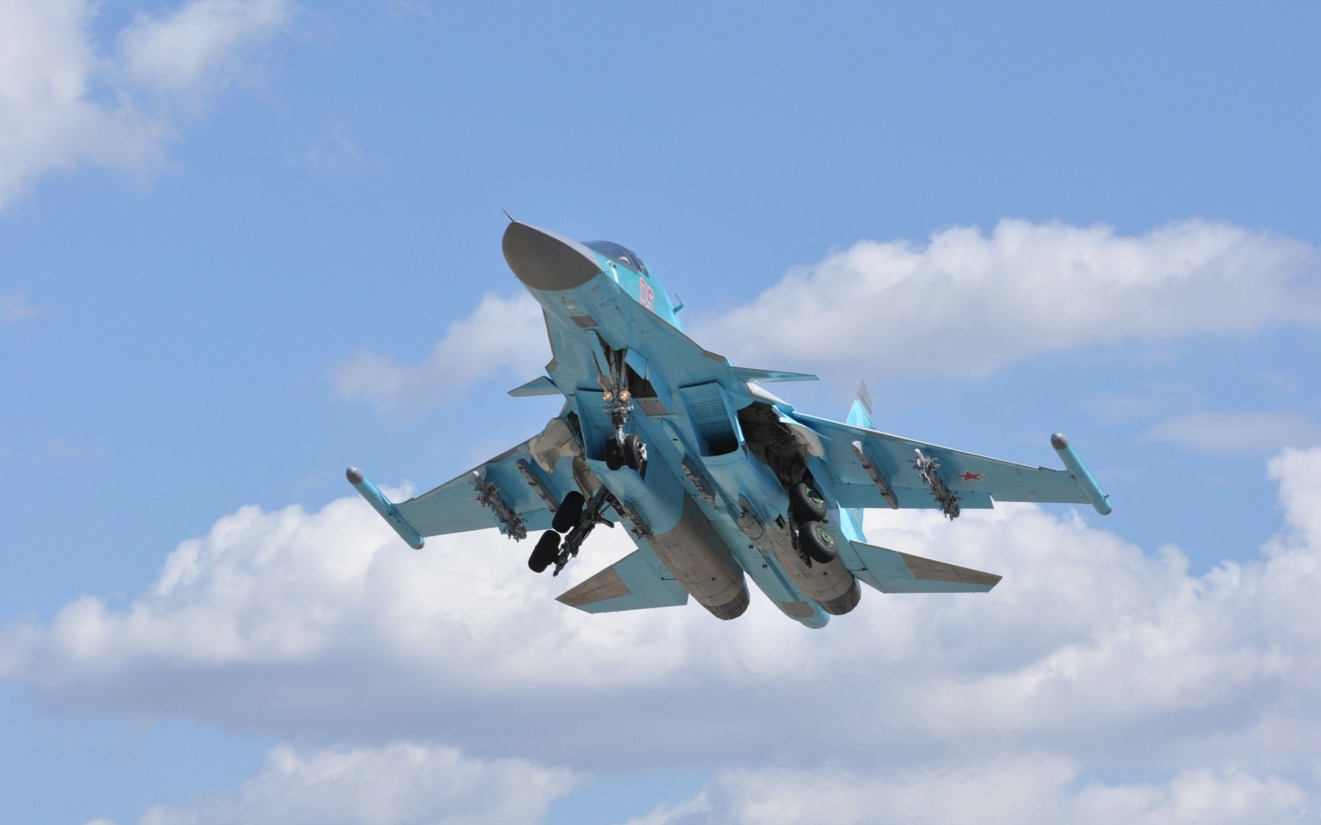 Sukhoi Su-34 Fullback — 2K Quad HD Jet Fighter Wallpaper