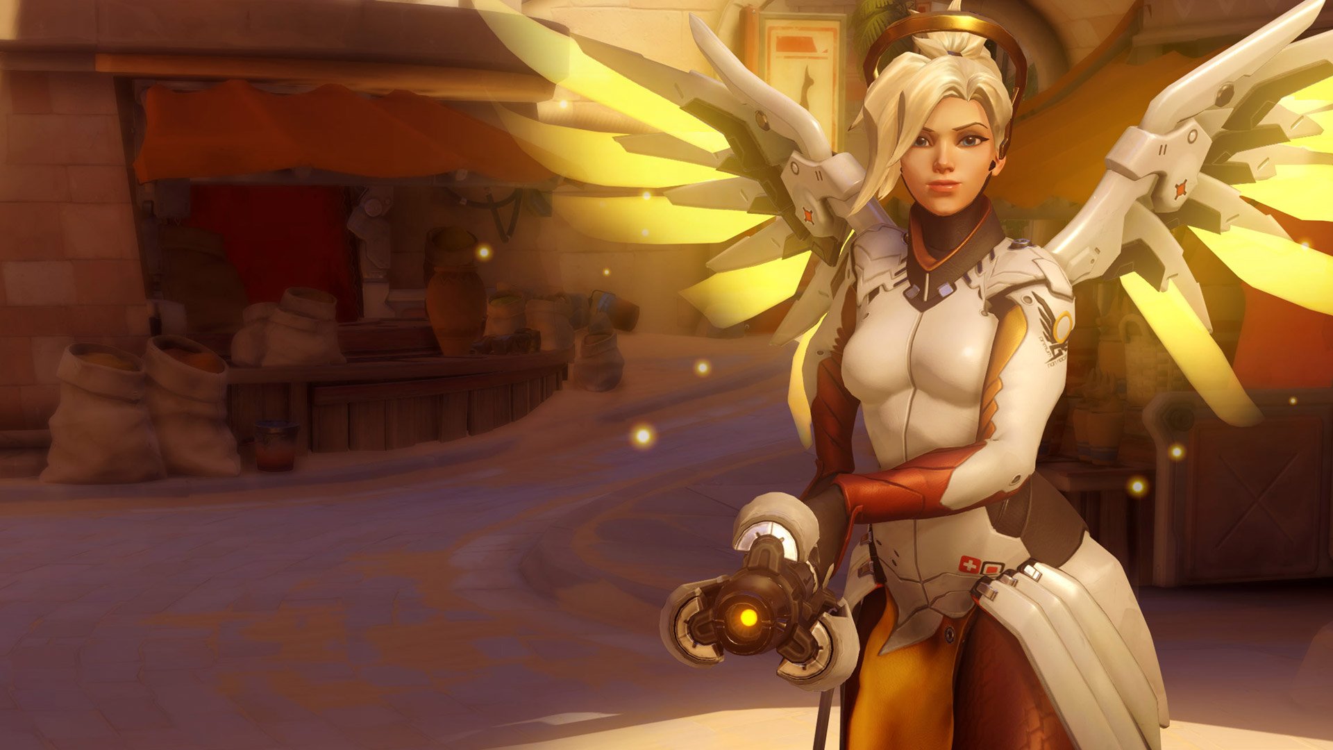 Mercy HD Wallpaper - Overwatch's Angelic Healer