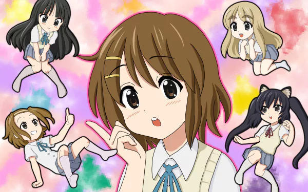 Saber vs Mio Akiyama HD Crossover Wallpaper