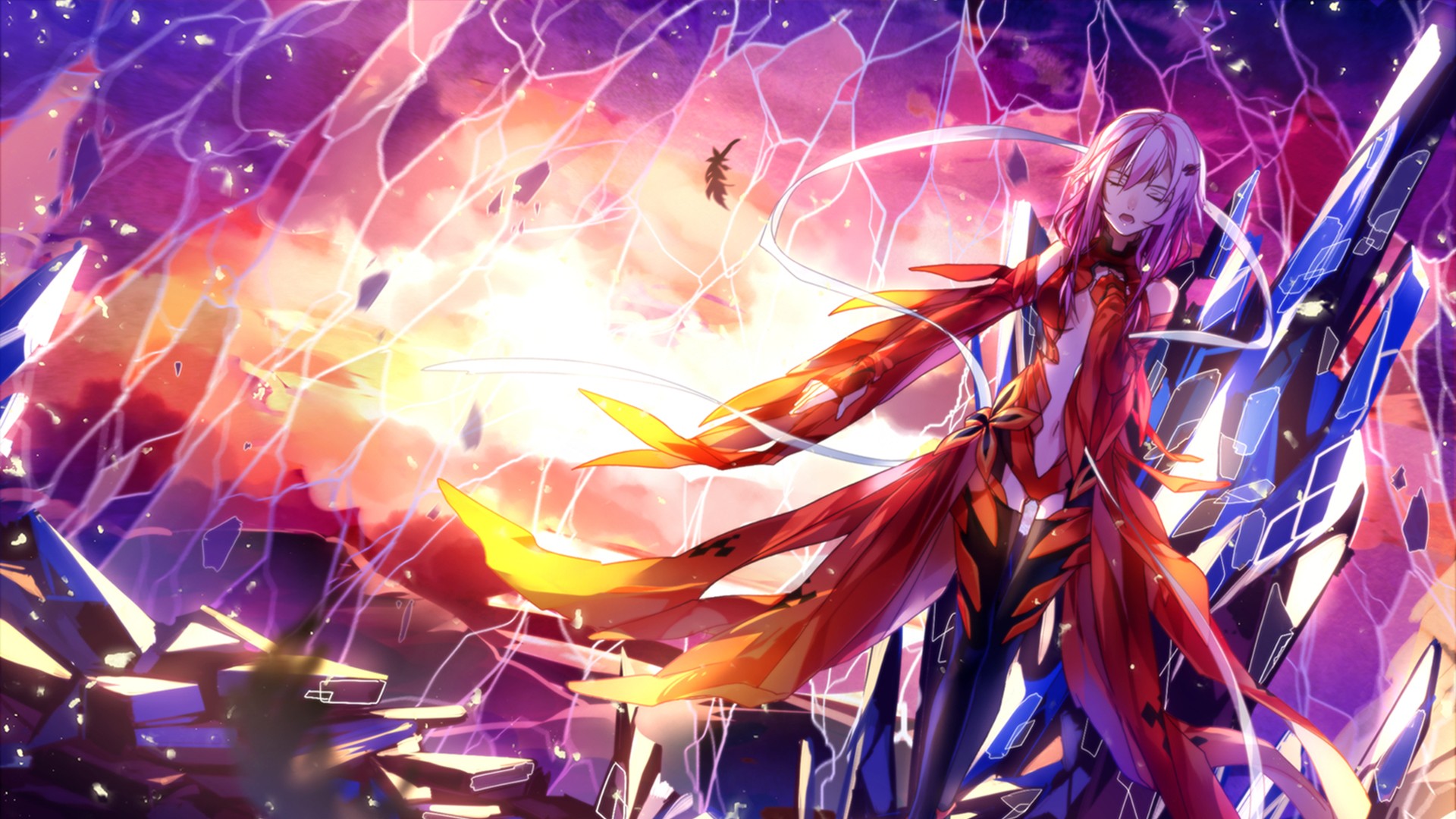Inori Yuzuriha HD Wallpaper from Guilty Crown