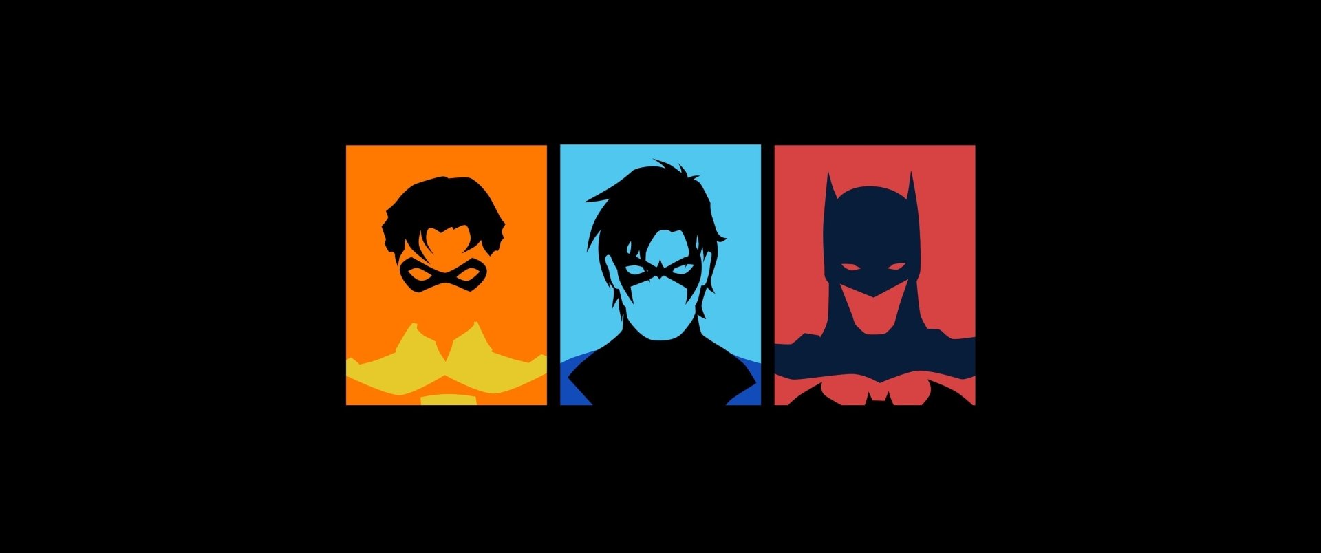 Gotham Trio — Robin, Nightwing & Batman | 2K Quad HD Comic Wallpaper ...